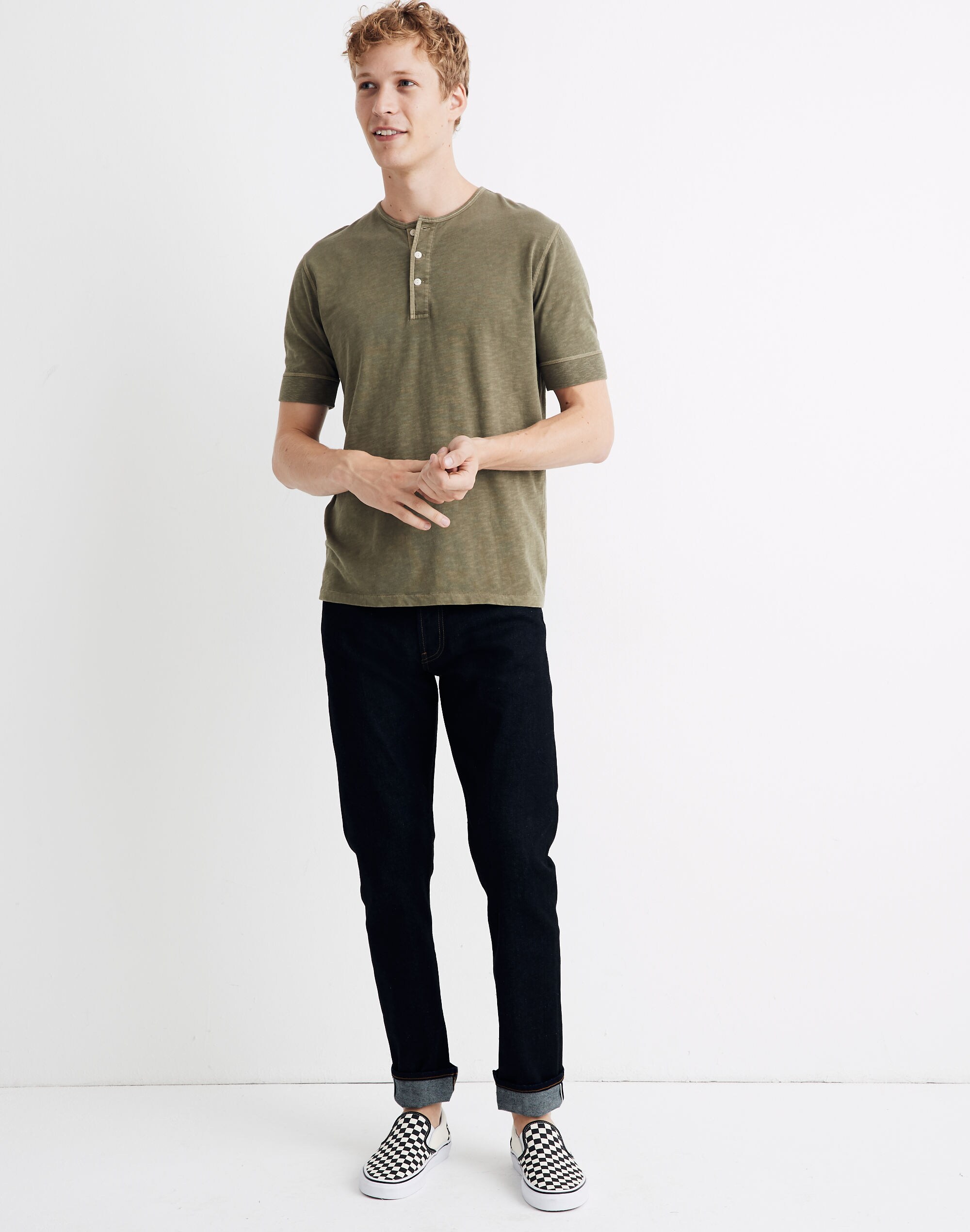 Straight Authentic Flex Selvedge Jeans in Resin Rinse | Madewell