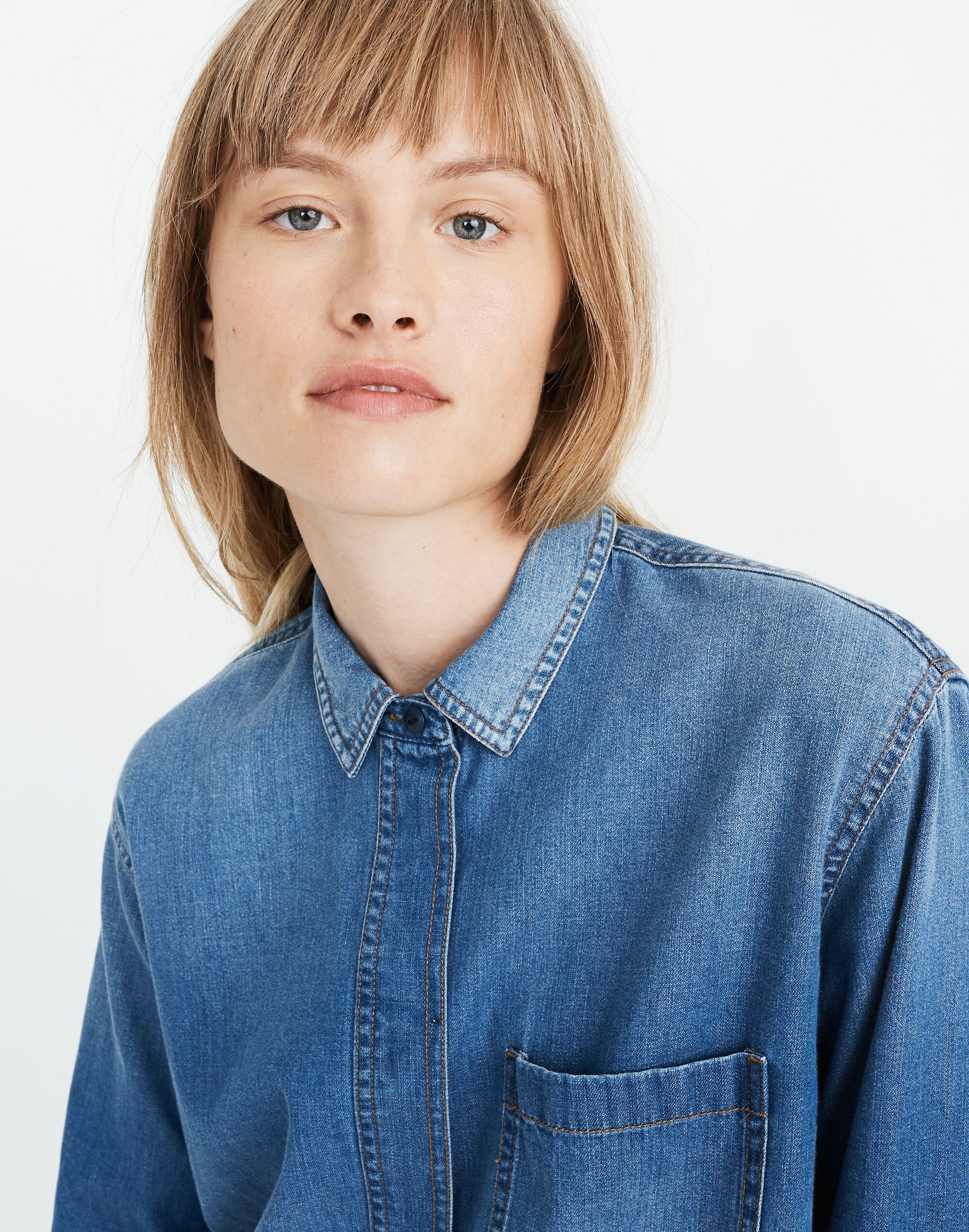 Denim Oversized Ex-Boyfriend Shirtdress | Madewell