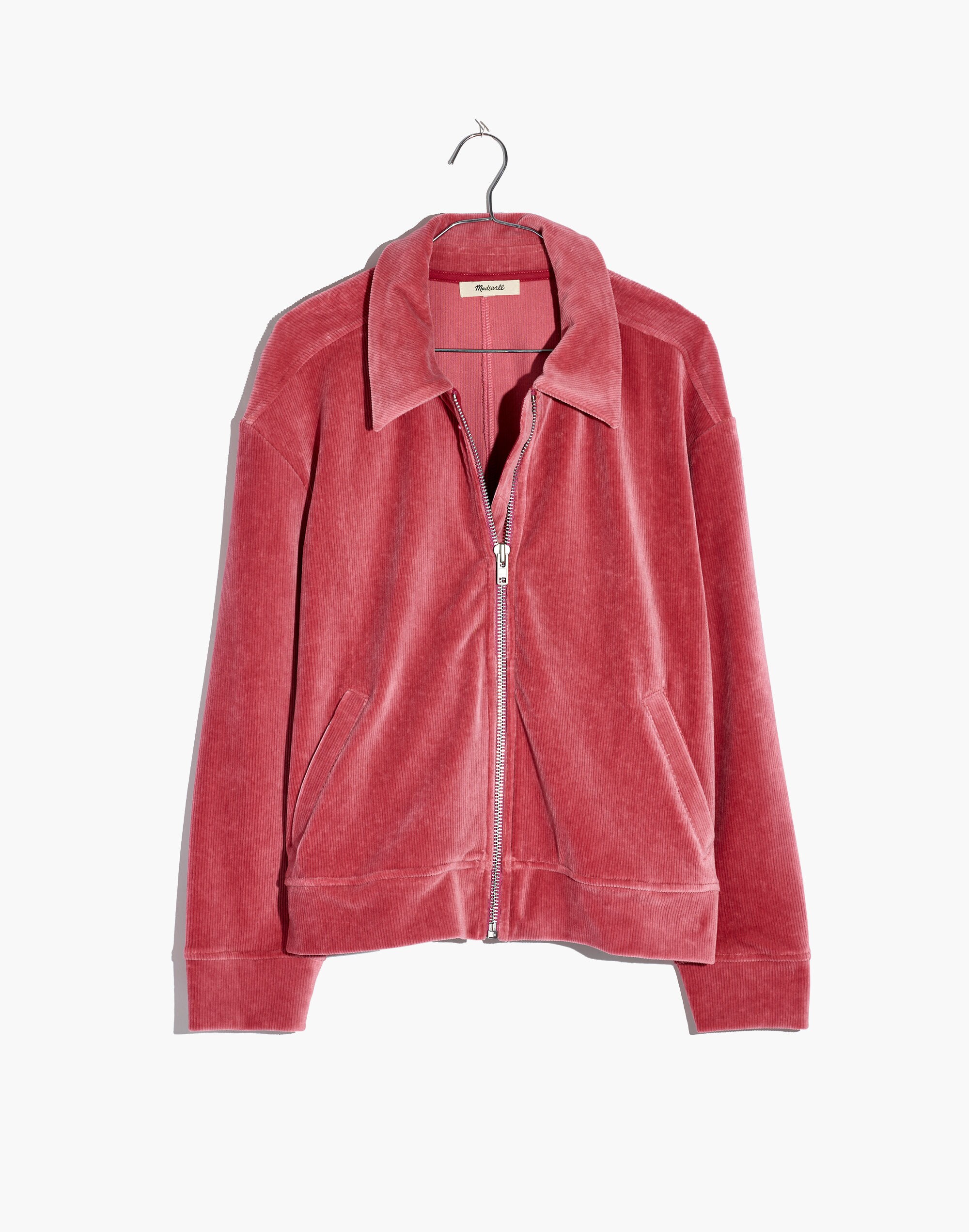 Texture & Thread Velour Corduroy Bomber Jacket | Madewell