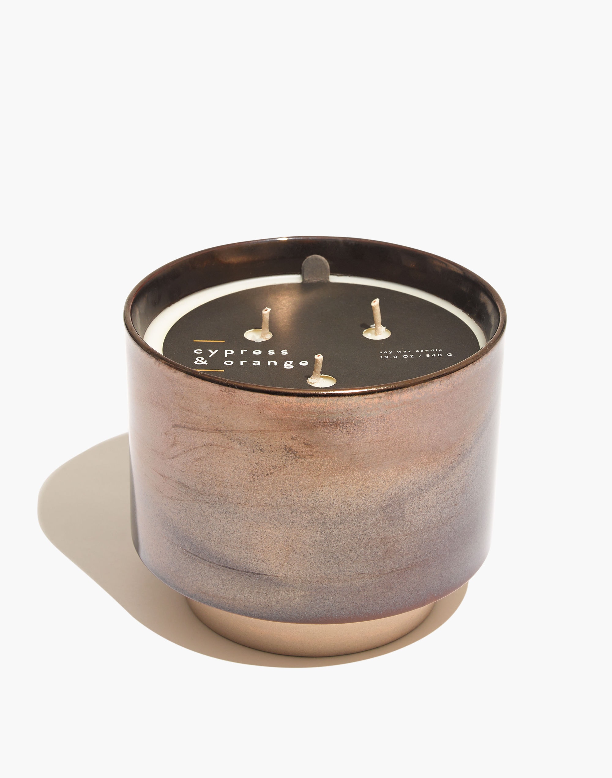 Large Metallic Ceramic Candle | Madewell