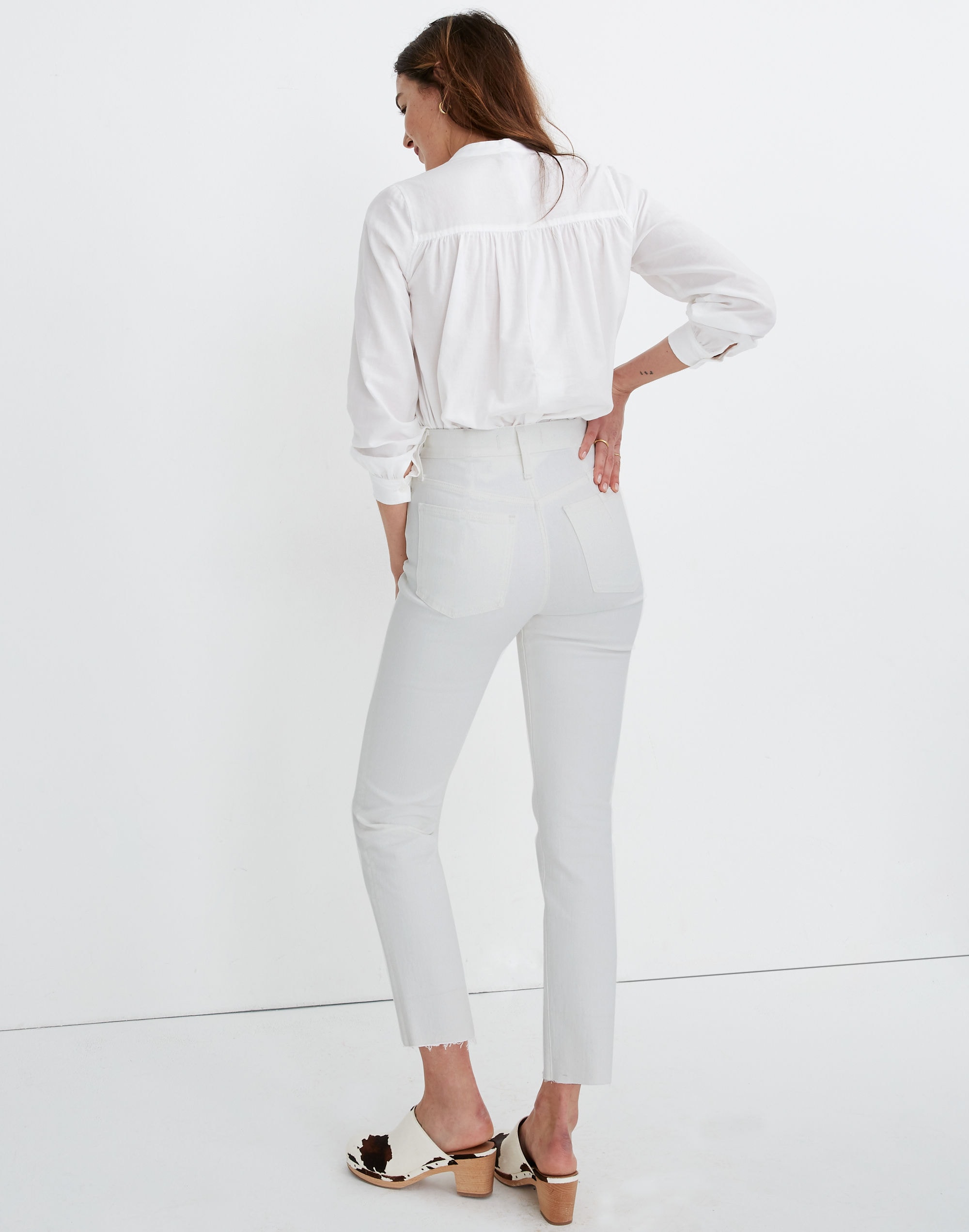 The Perfect Vintage Jean in Tile White: Raw-Hem Edition | Madewell