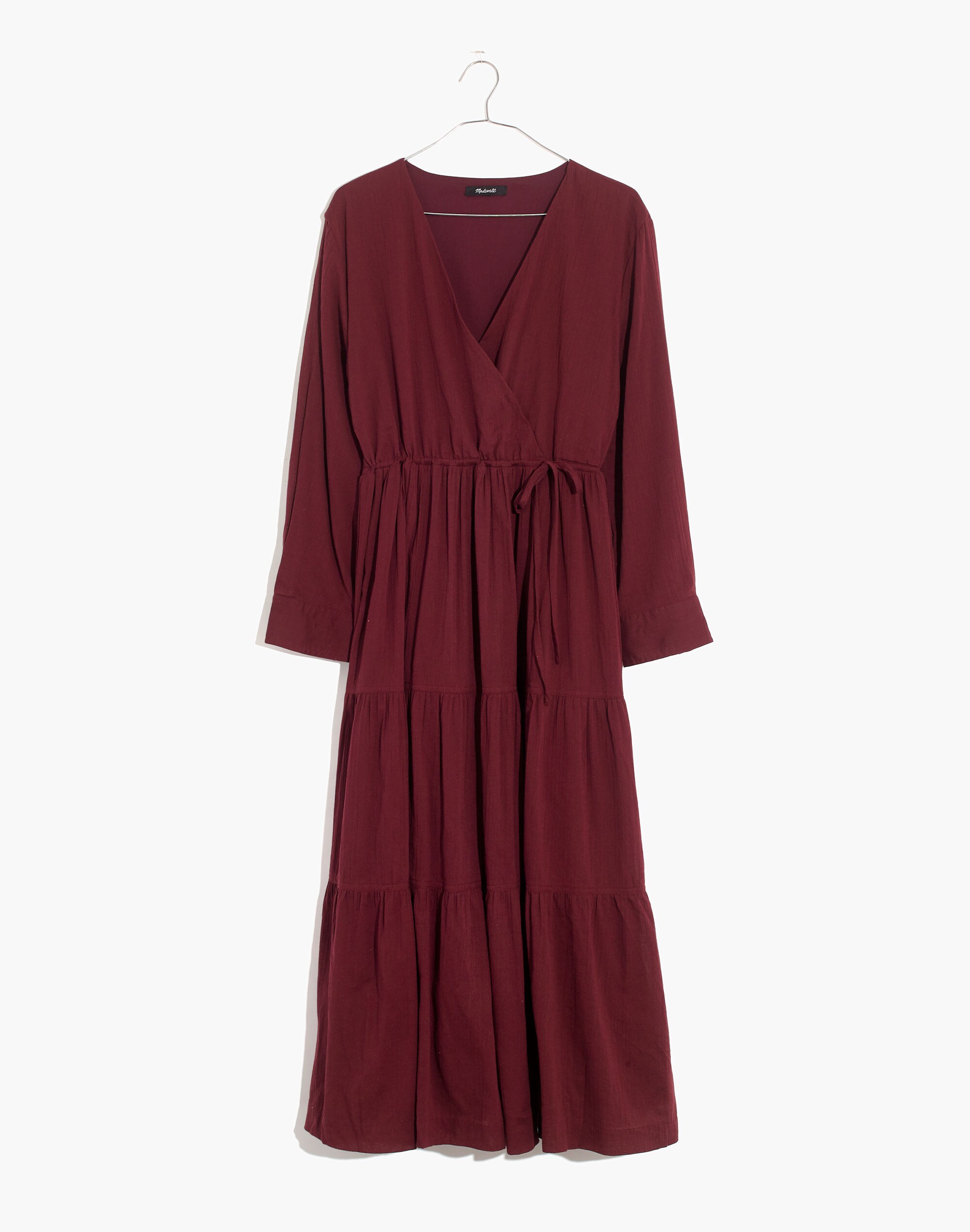 Cinch-Waist Tiered Midi Dress | Madewell