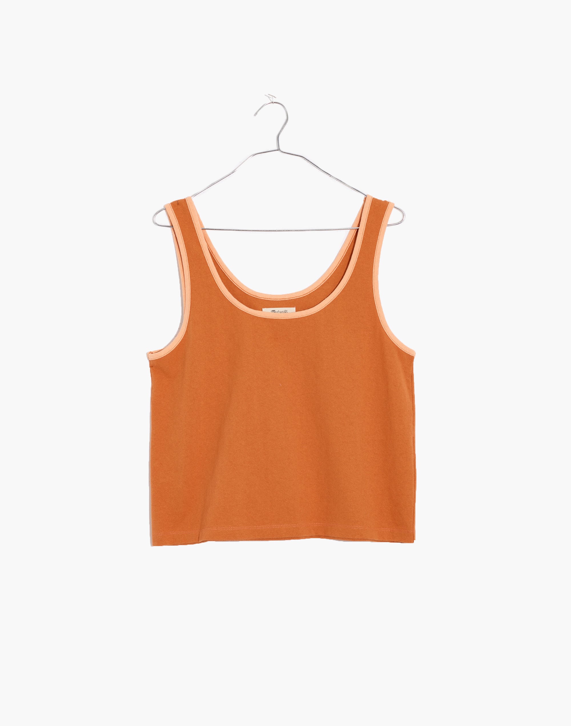 Ringer Boxy-Crop Tank Top | Madewell