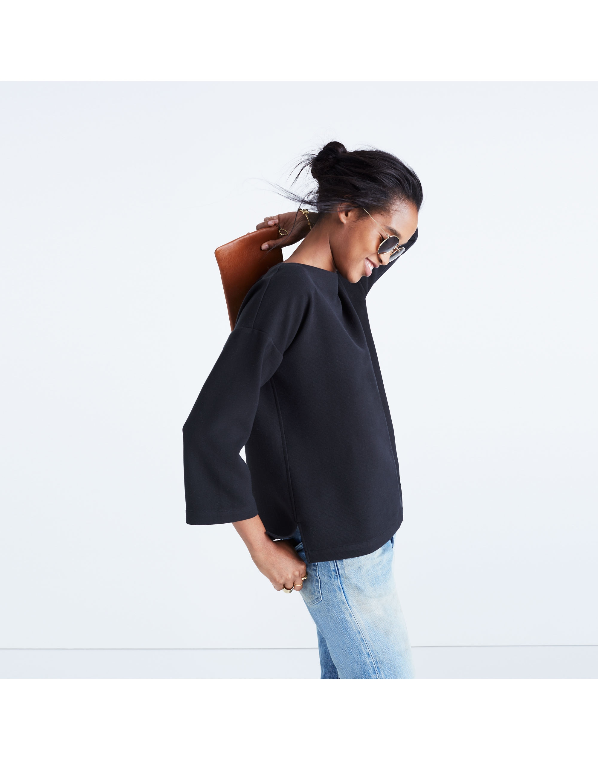 Crepe Boatneck Top | Madewell