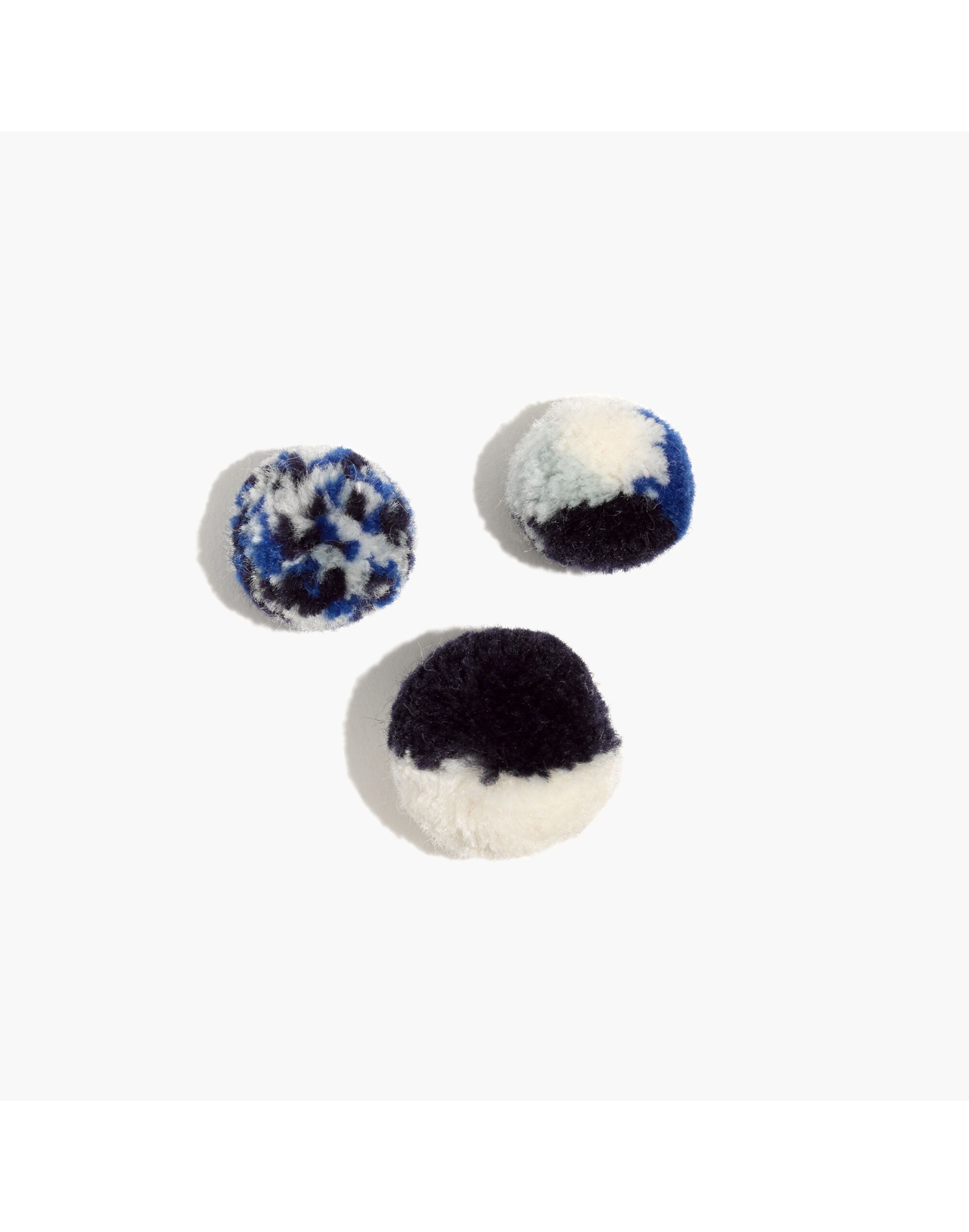 Plush Pom-Pom Pin Set