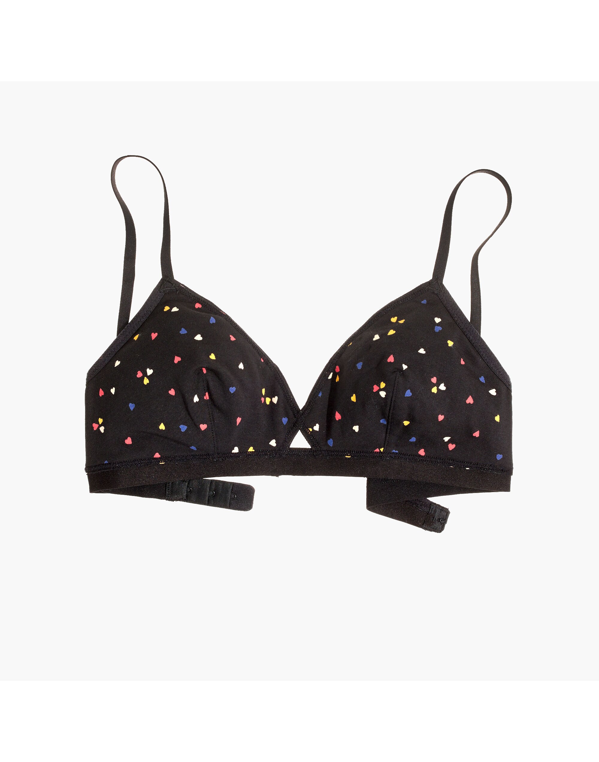 Cotton-Modal® Eliza Cutout Bralette in Confetti Hearts | Madewell