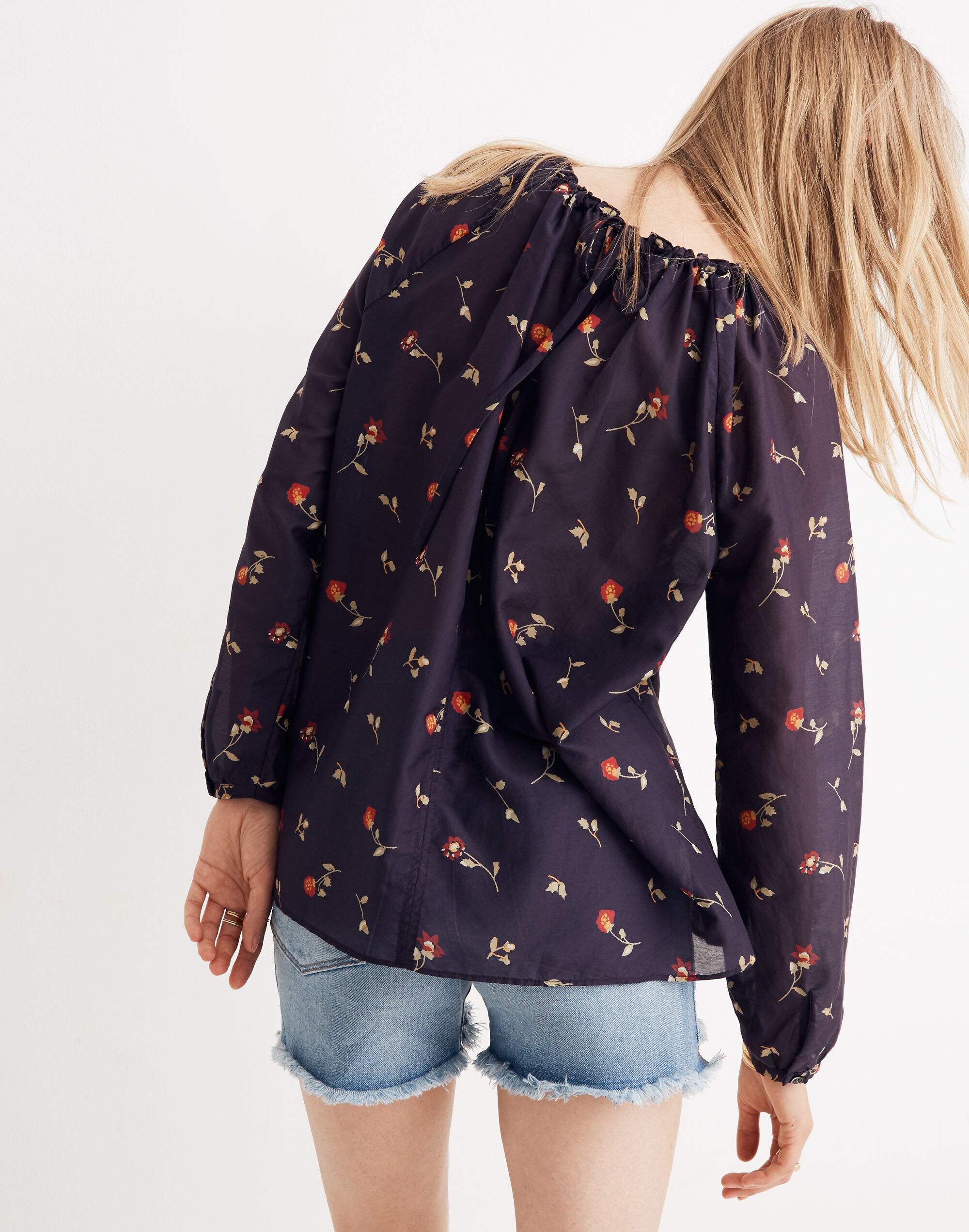 Duet Peasant Top in Sweet Blossoms | Madewell