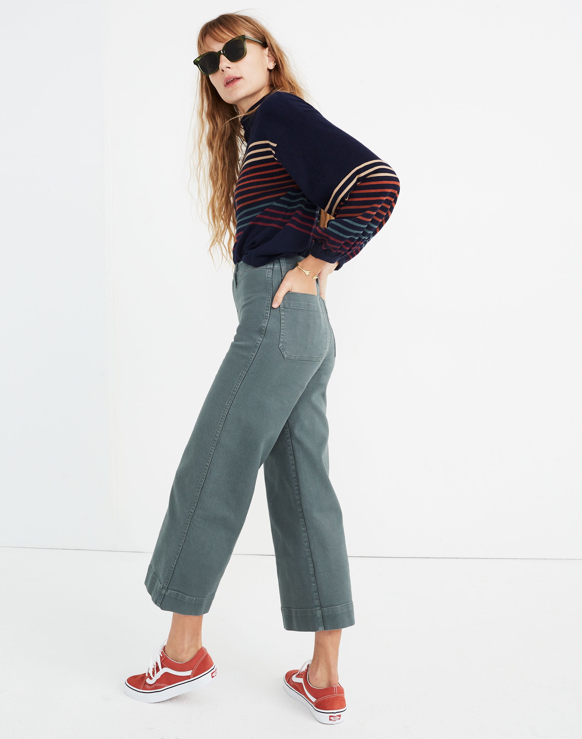 Emmett Wide-Leg Crop Pants | Madewell