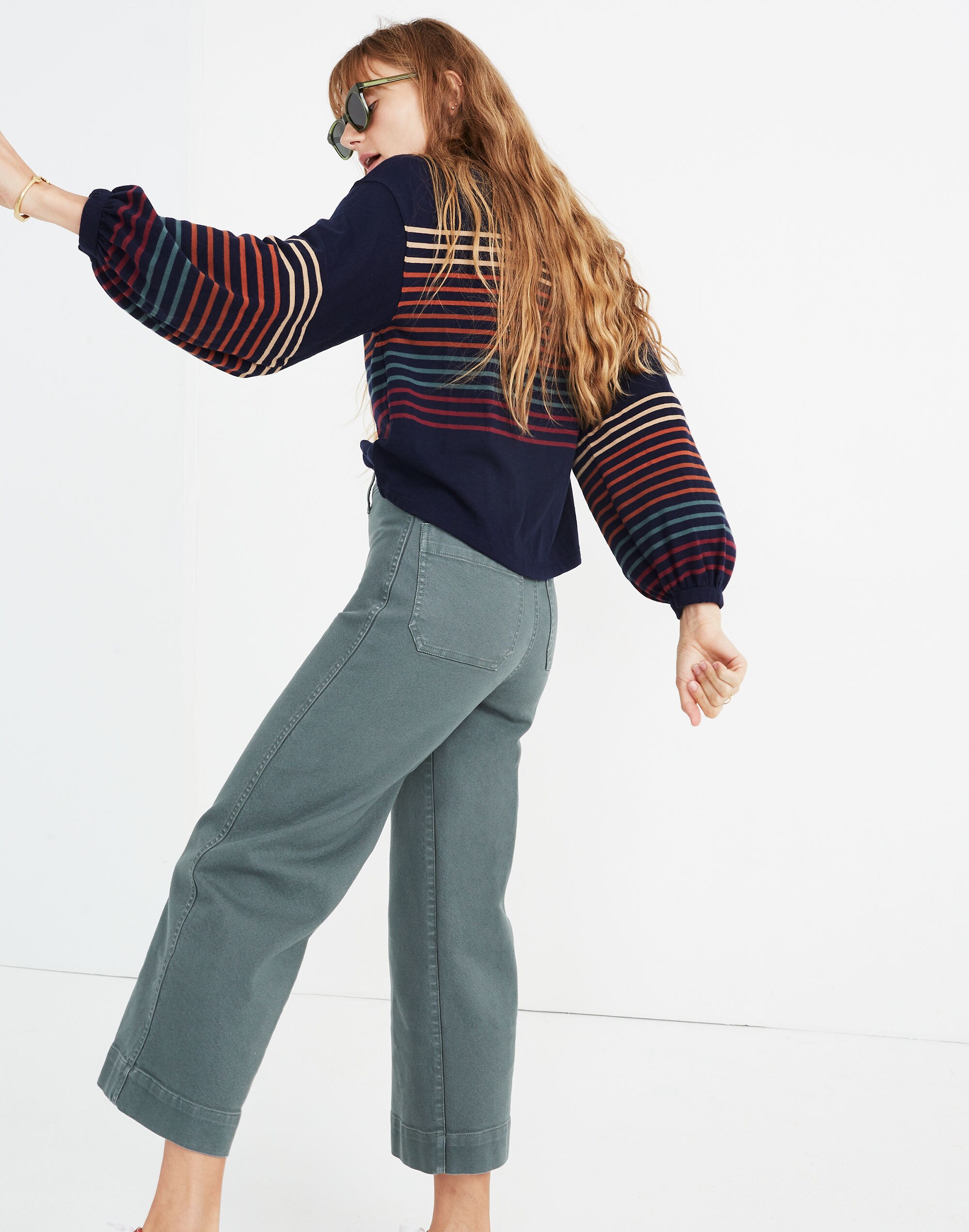 Emmett Wide-Leg Crop Pants | Madewell