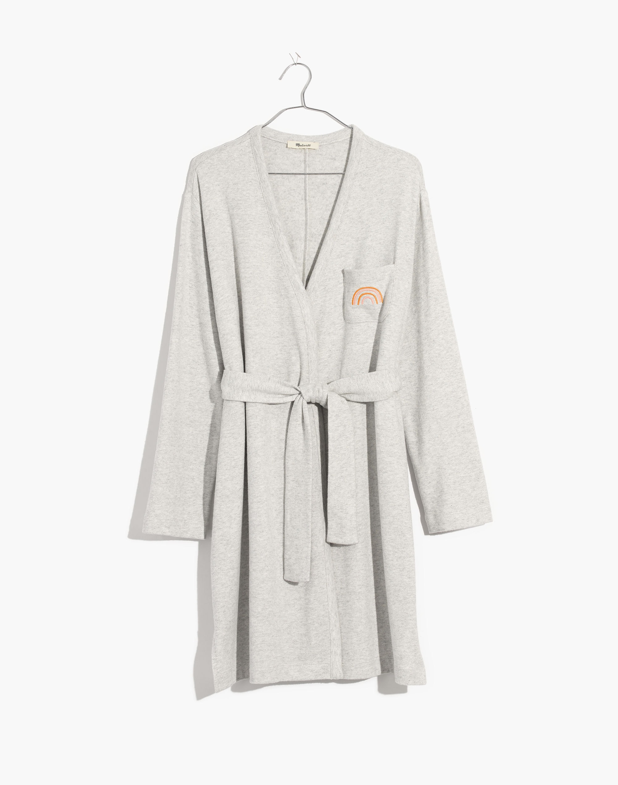 Rainbow Embroidered Robe | Madewell