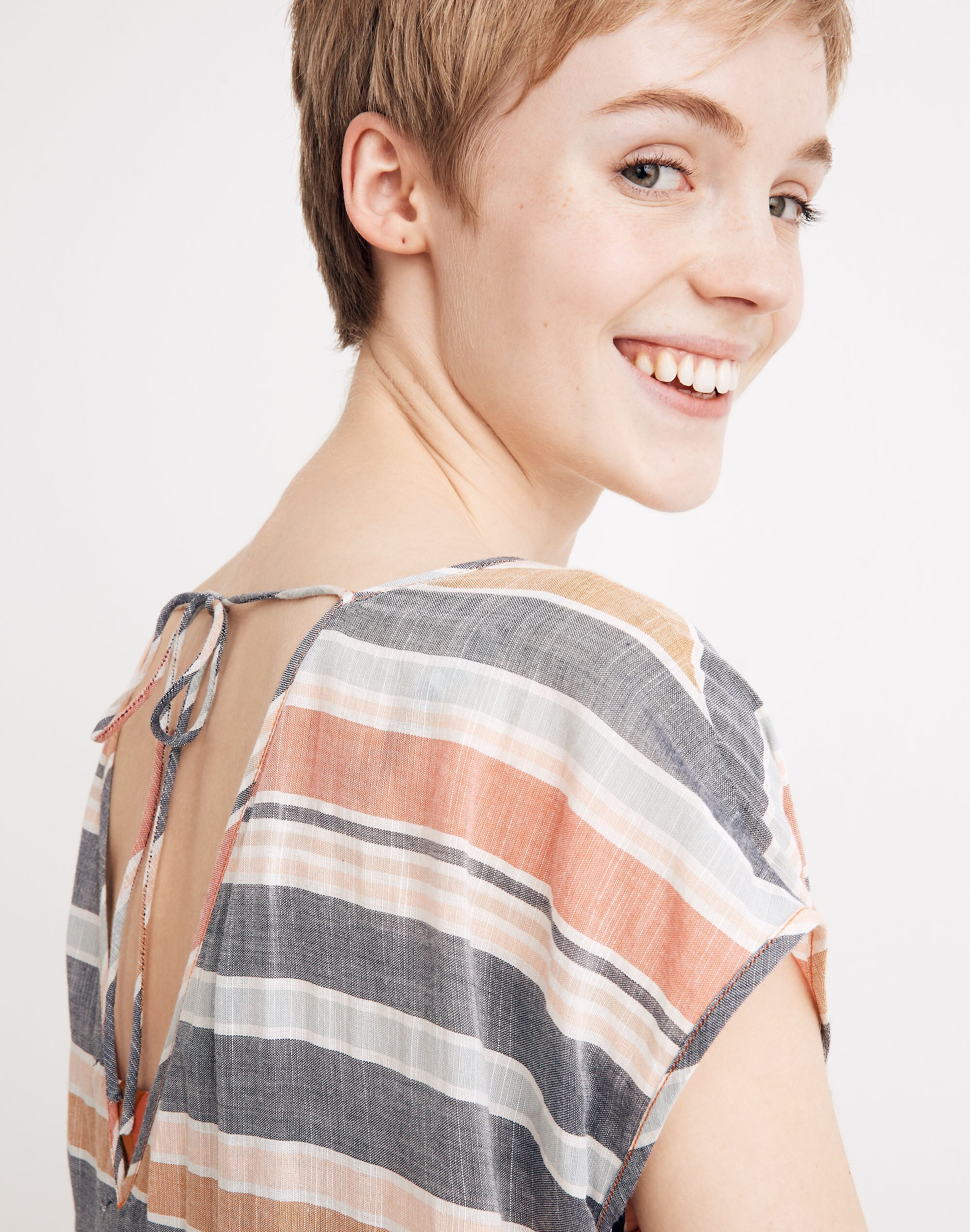 Cover-Up Tunic Dress in Towel Stripe | Madewell