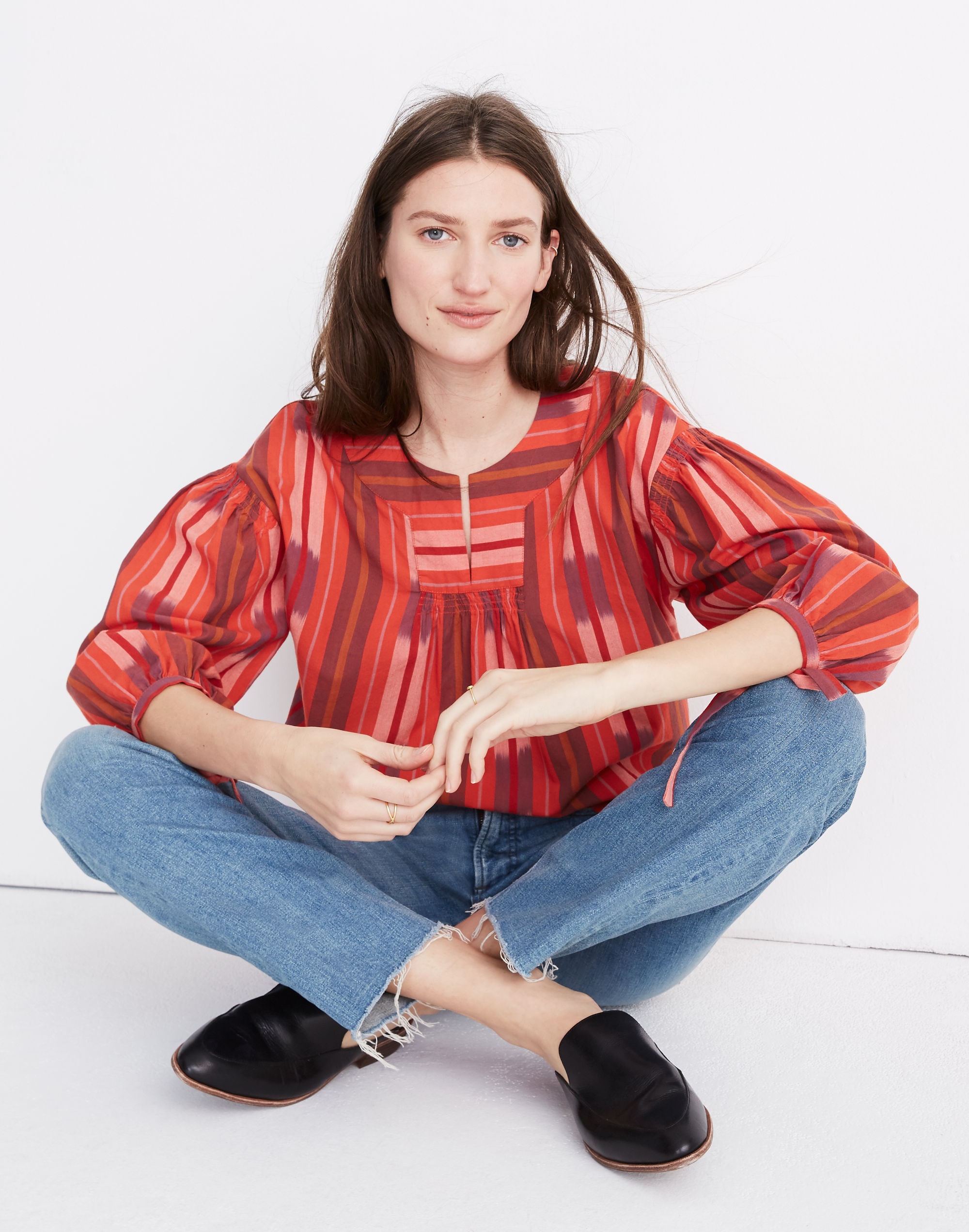 Ikat Peasant Popover Top | Madewell