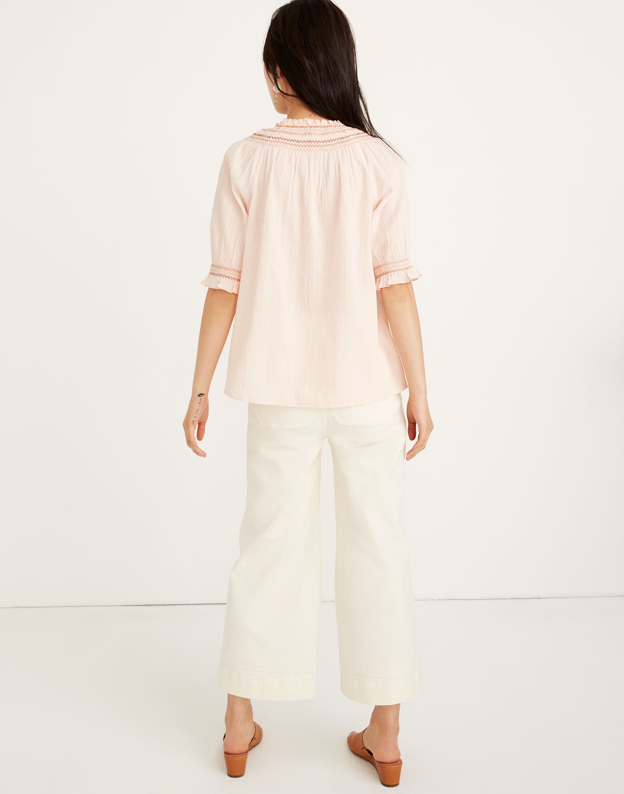 Smocked Peasant Top | Madewell