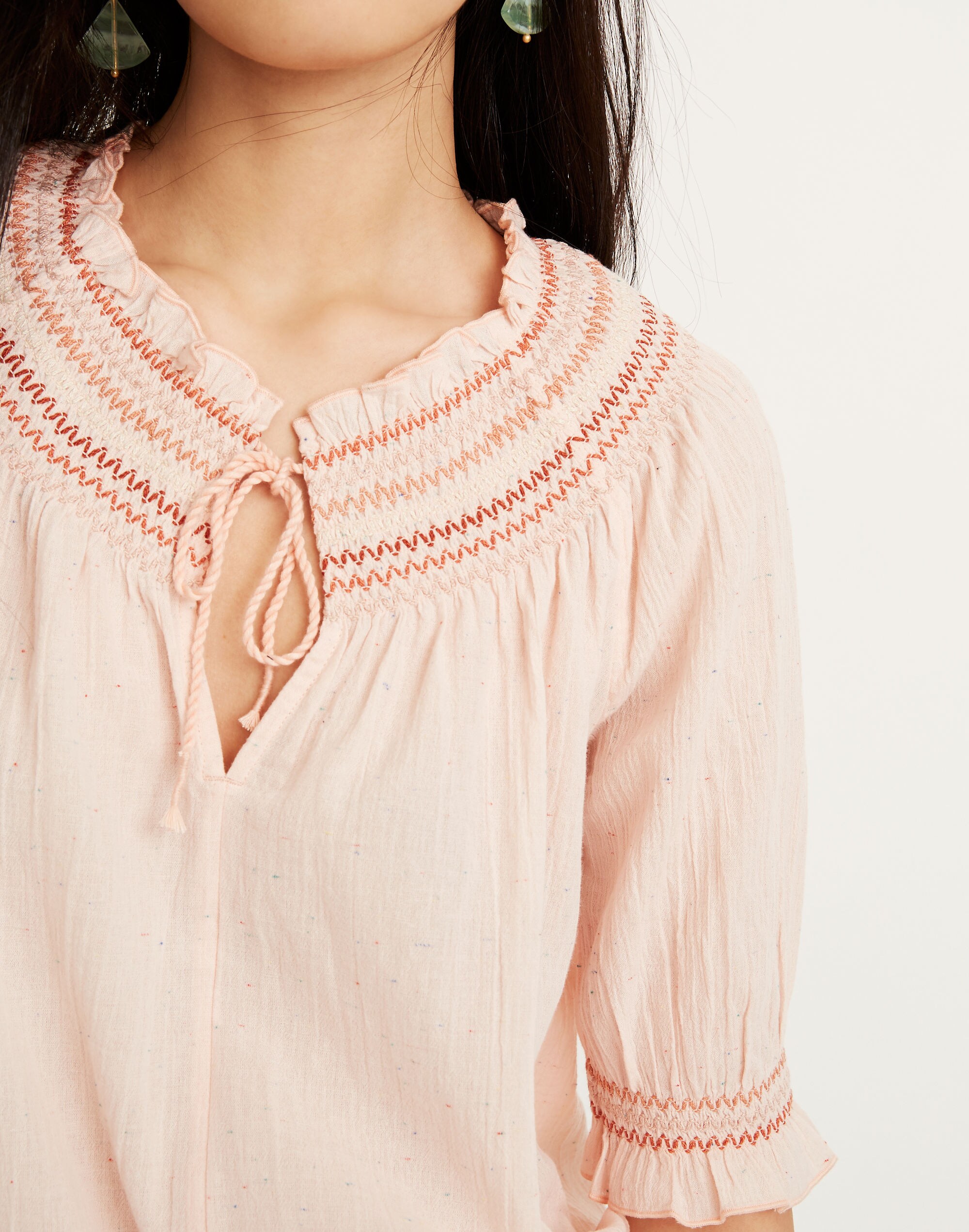Smocked Peasant Top | Madewell