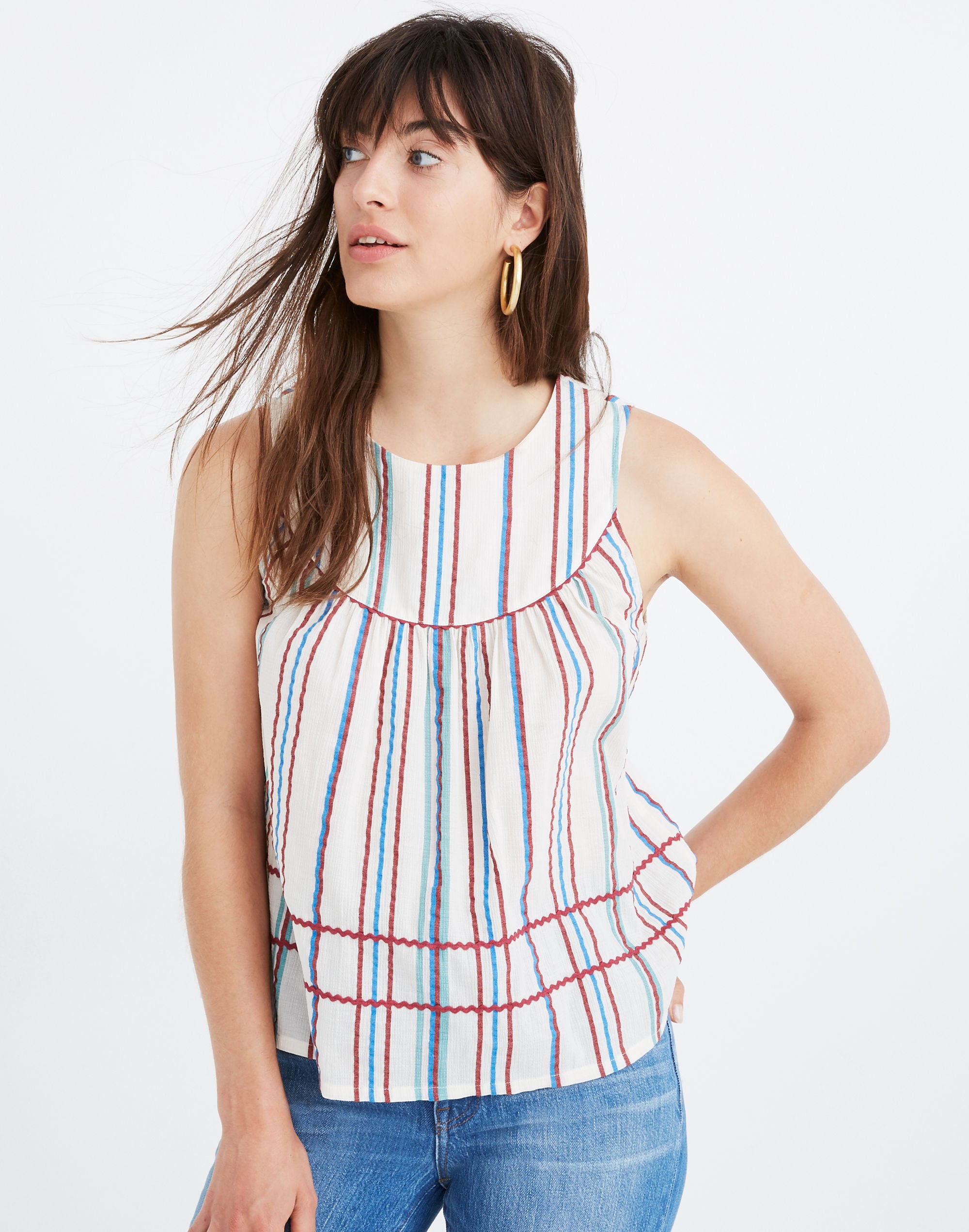 Rickrack Swing Tank in Stripe