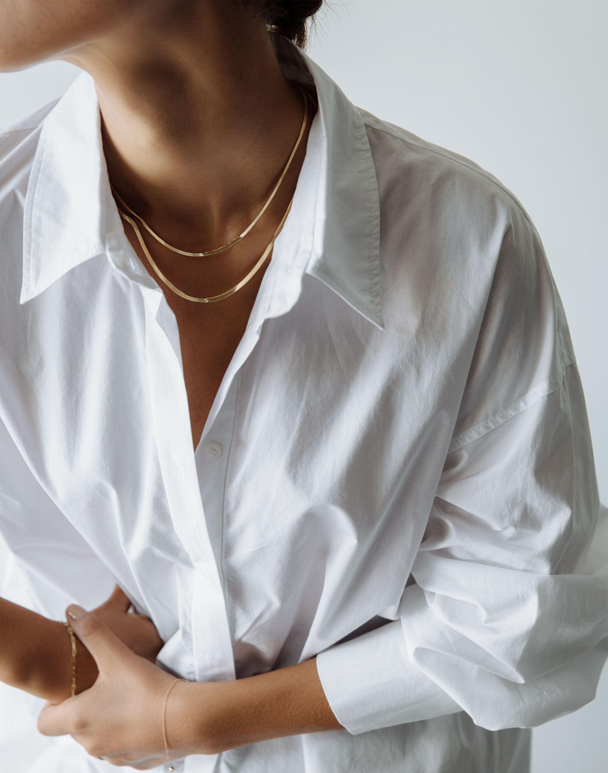 Kinn Studio™ Carter Herringbone Chain Necklace | Madewell