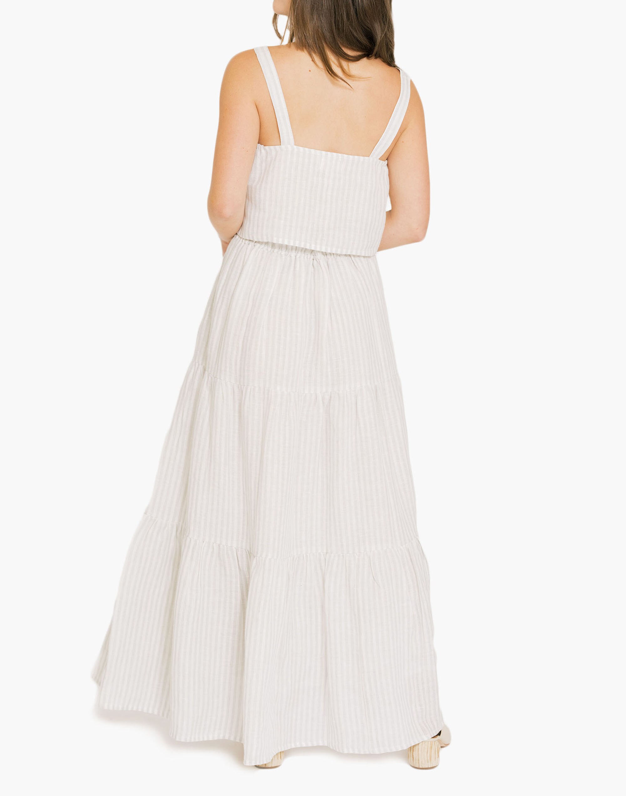 Madewell x LAUDE the Label Tiered Maxi Skirt | Madewell