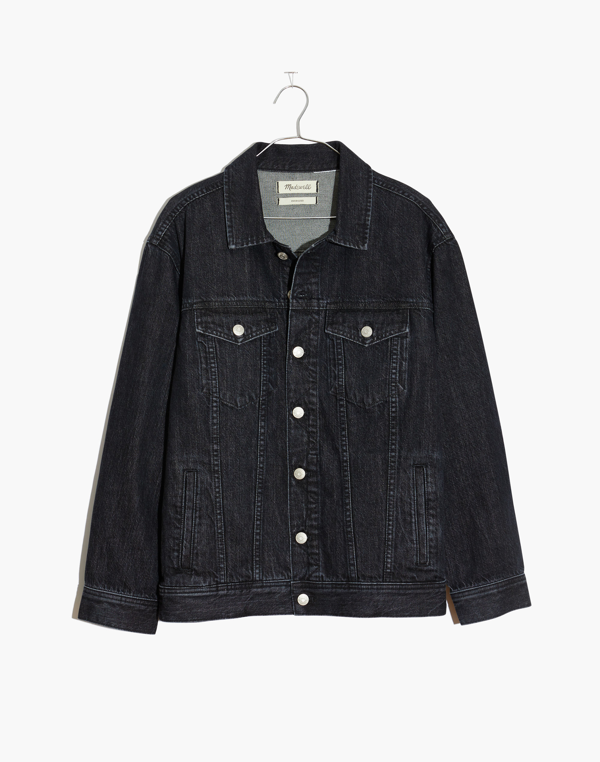 The Oversized Trucker Jean Jacket in Lunar Wash | Madewell