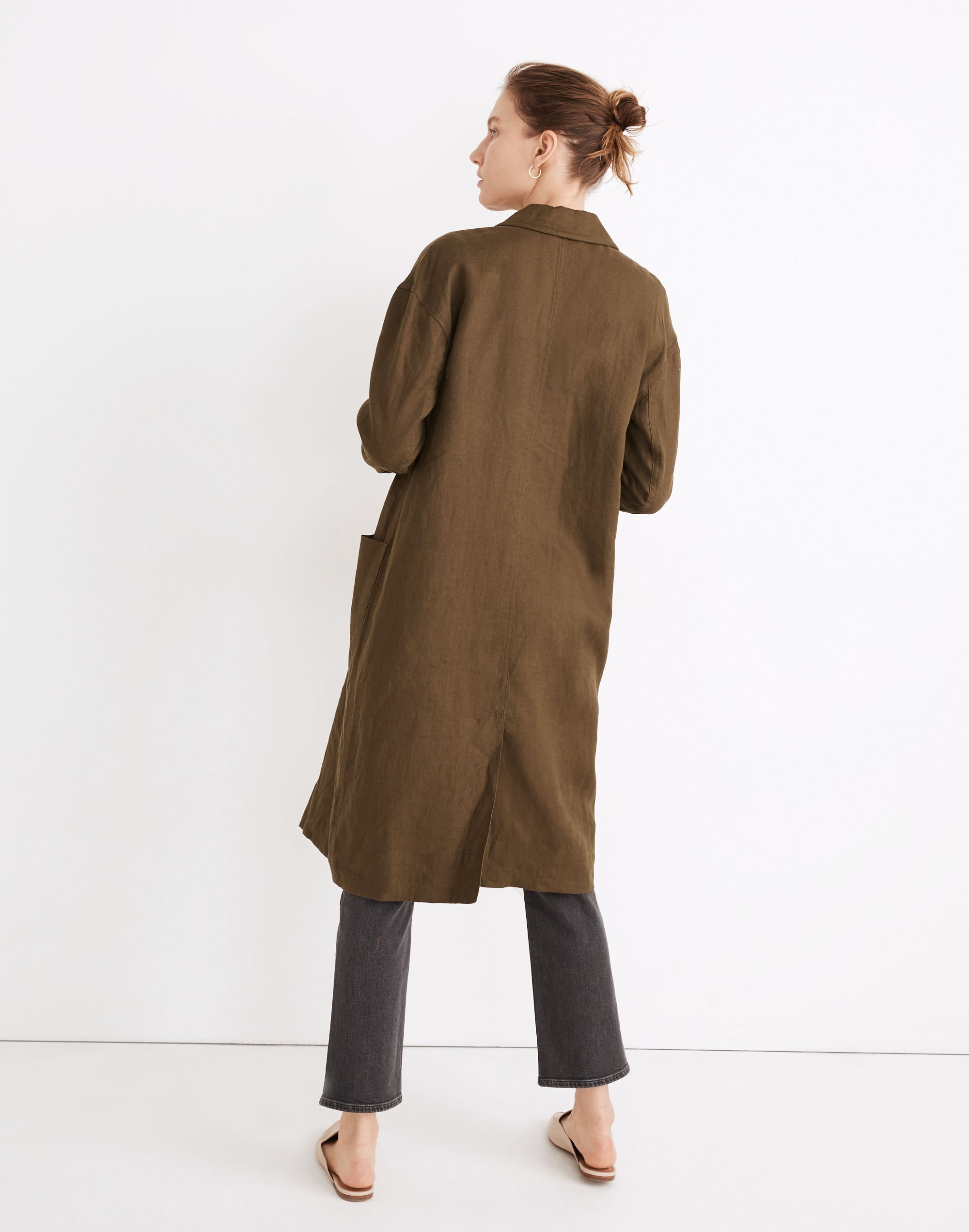Linen Oversized Duster Coat | Madewell