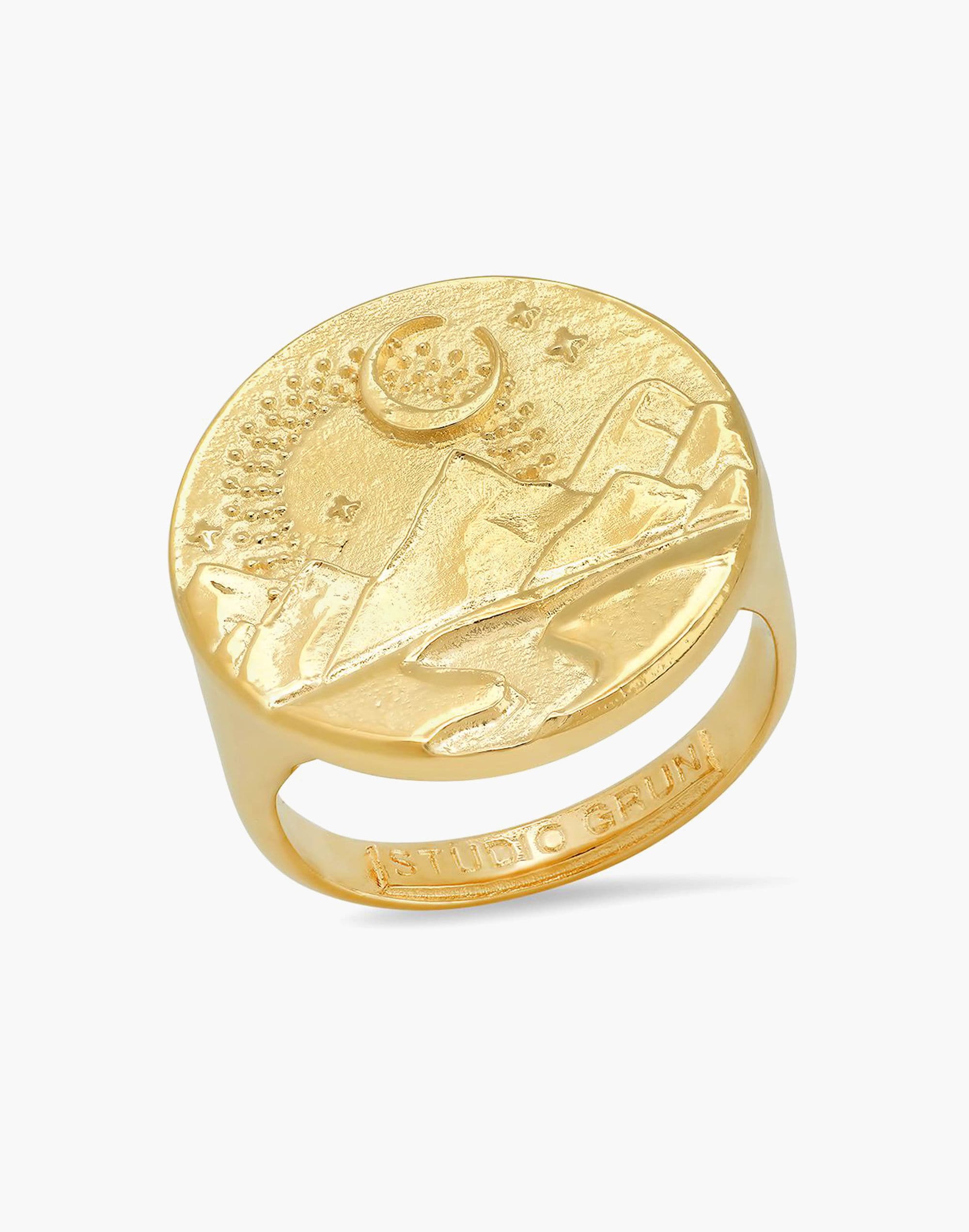 STUDIO GRUN Mountain Signet Ring
