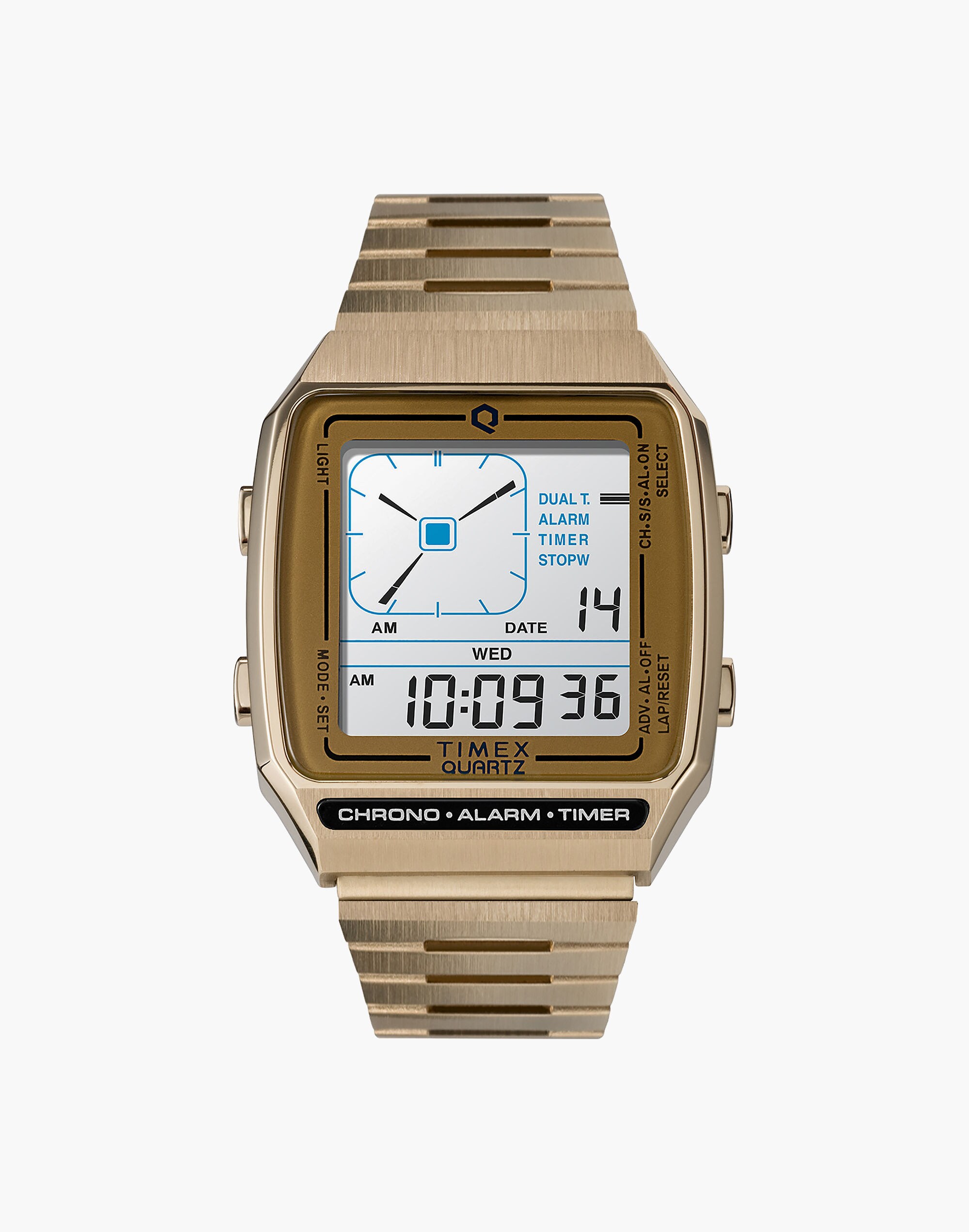 TIMEX Q Timex Reissue Digital LCA 32.5mm Stainless Steel Bracelet Watch