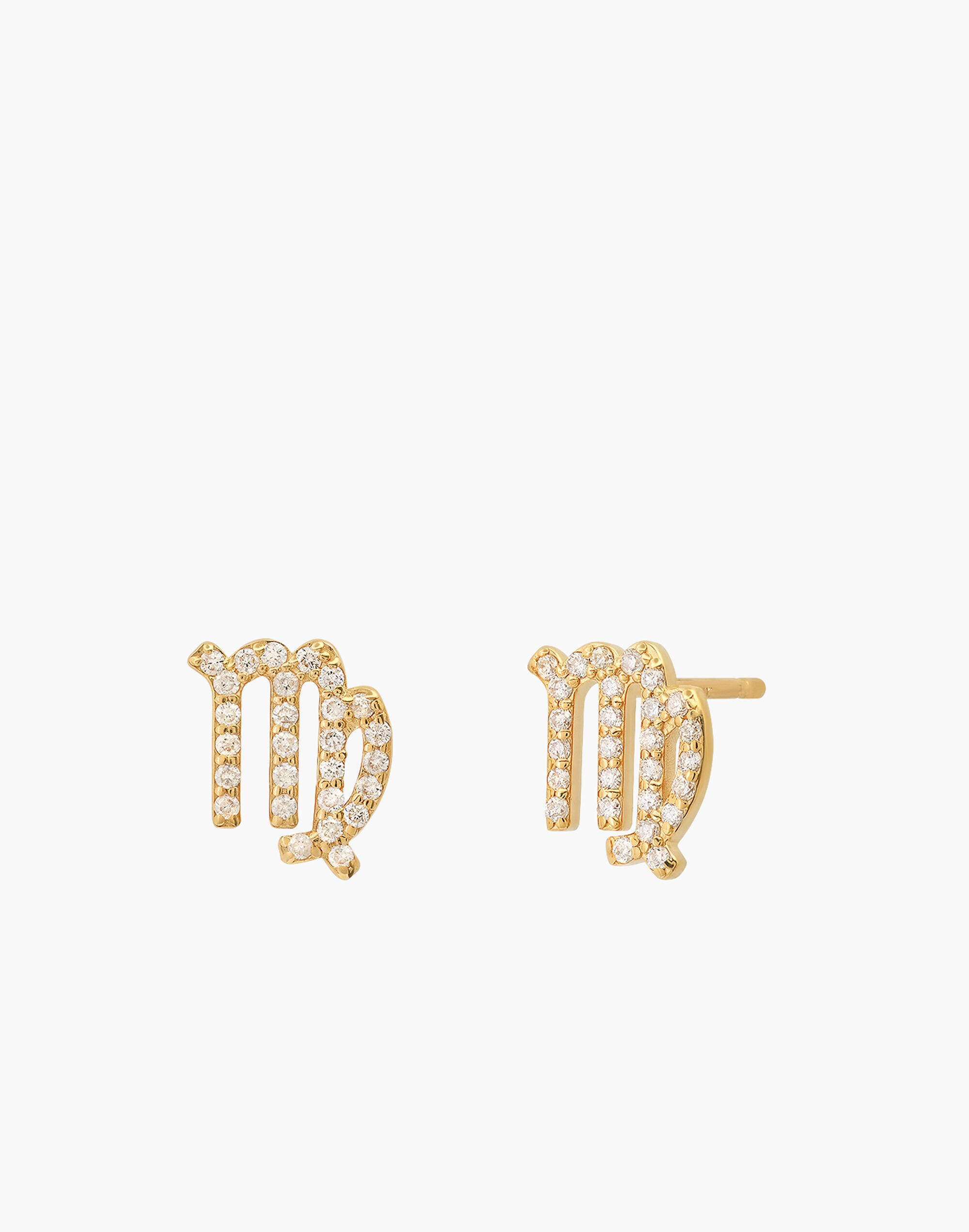 BYCHARI DIAMOND ZODIAC EARRINGS | Madewell