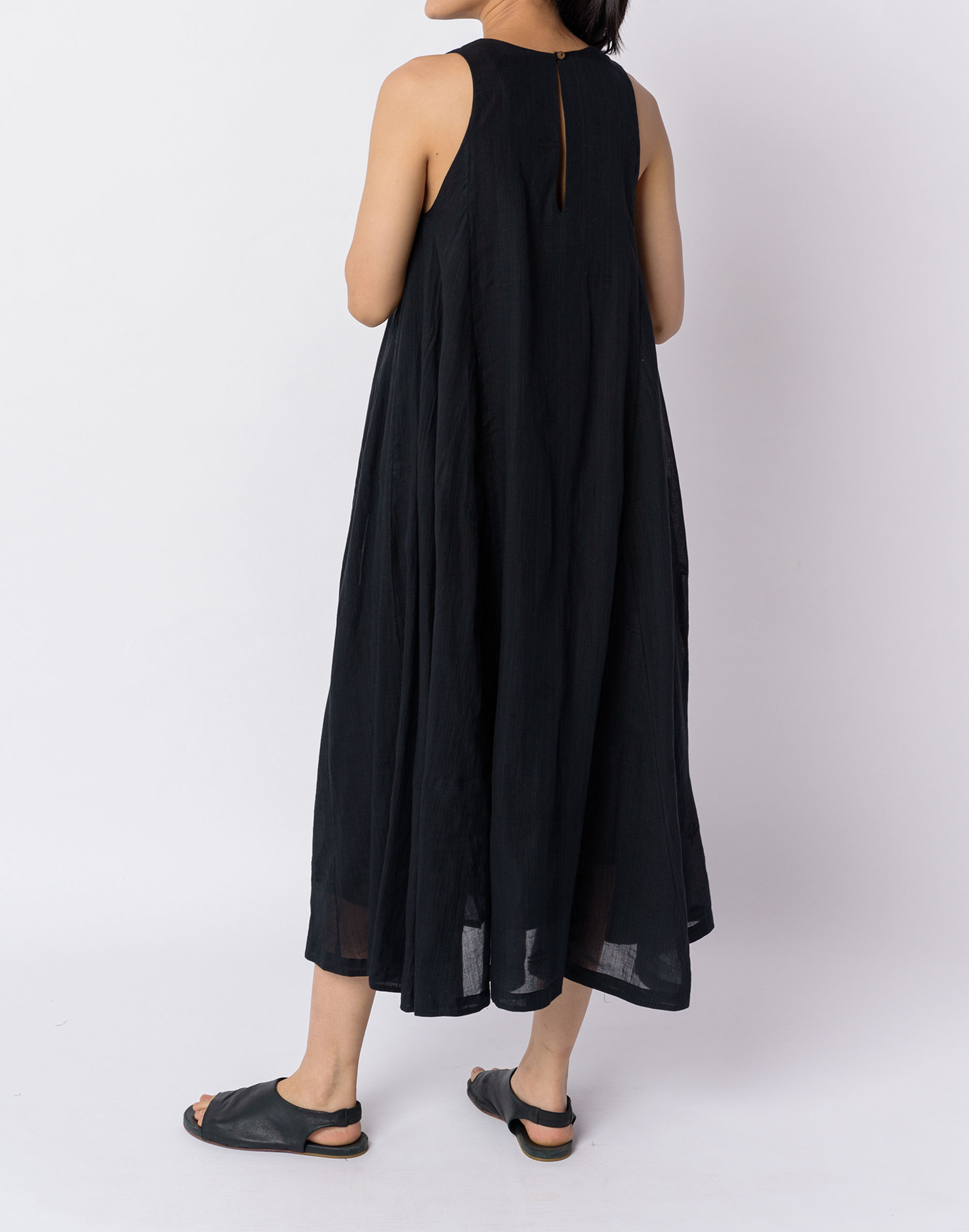 World of Crow Black Voluminous Dress | Madewell