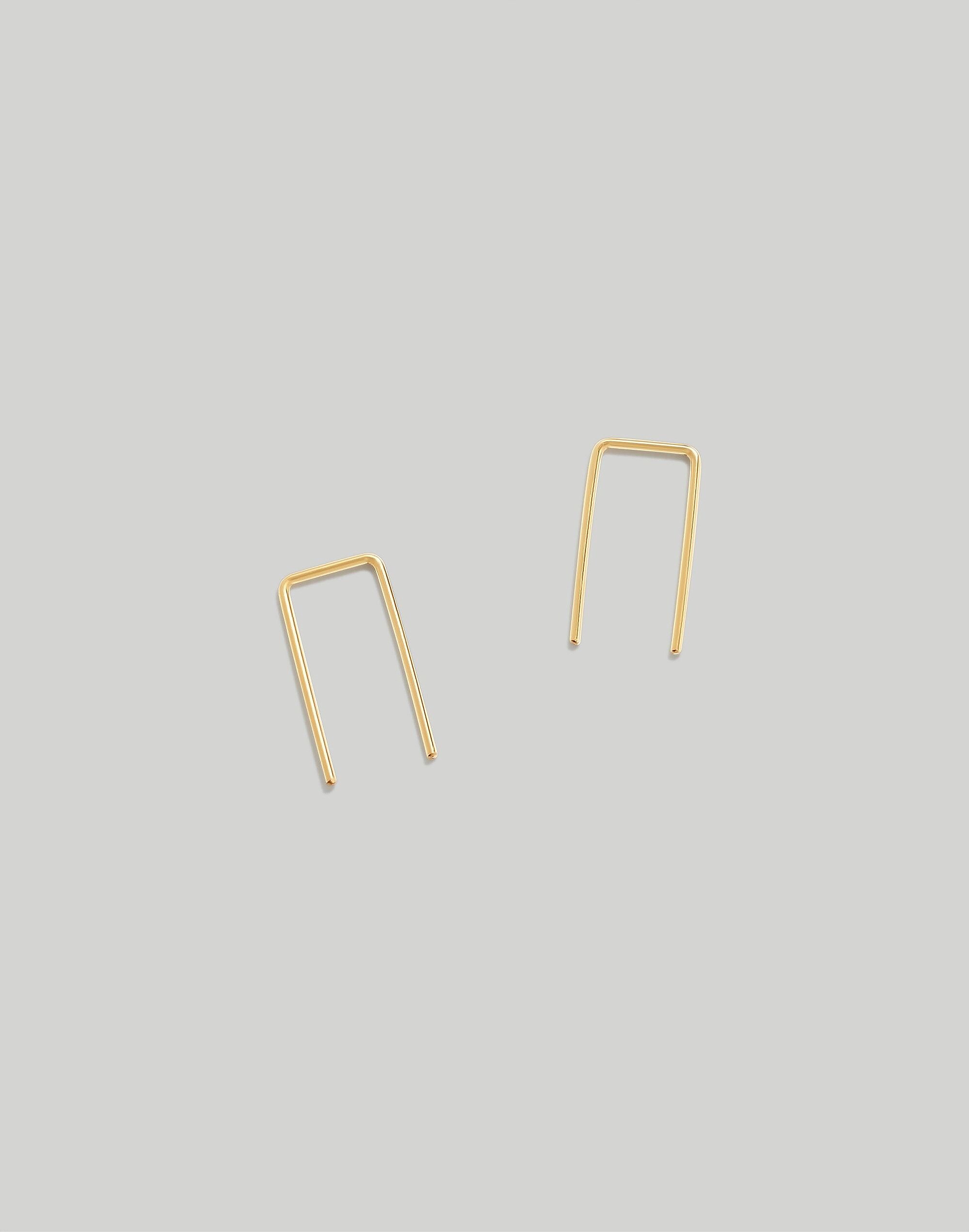 Sheena Marshall Jewelry Tiny Staple Threader Earrings Madewell
