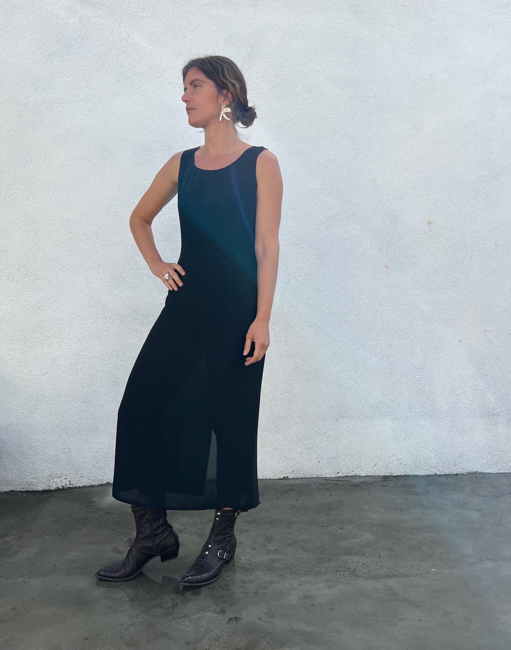 People of 2morrow Sophie 90's Sheer Slip Dress with Back Zip Closure