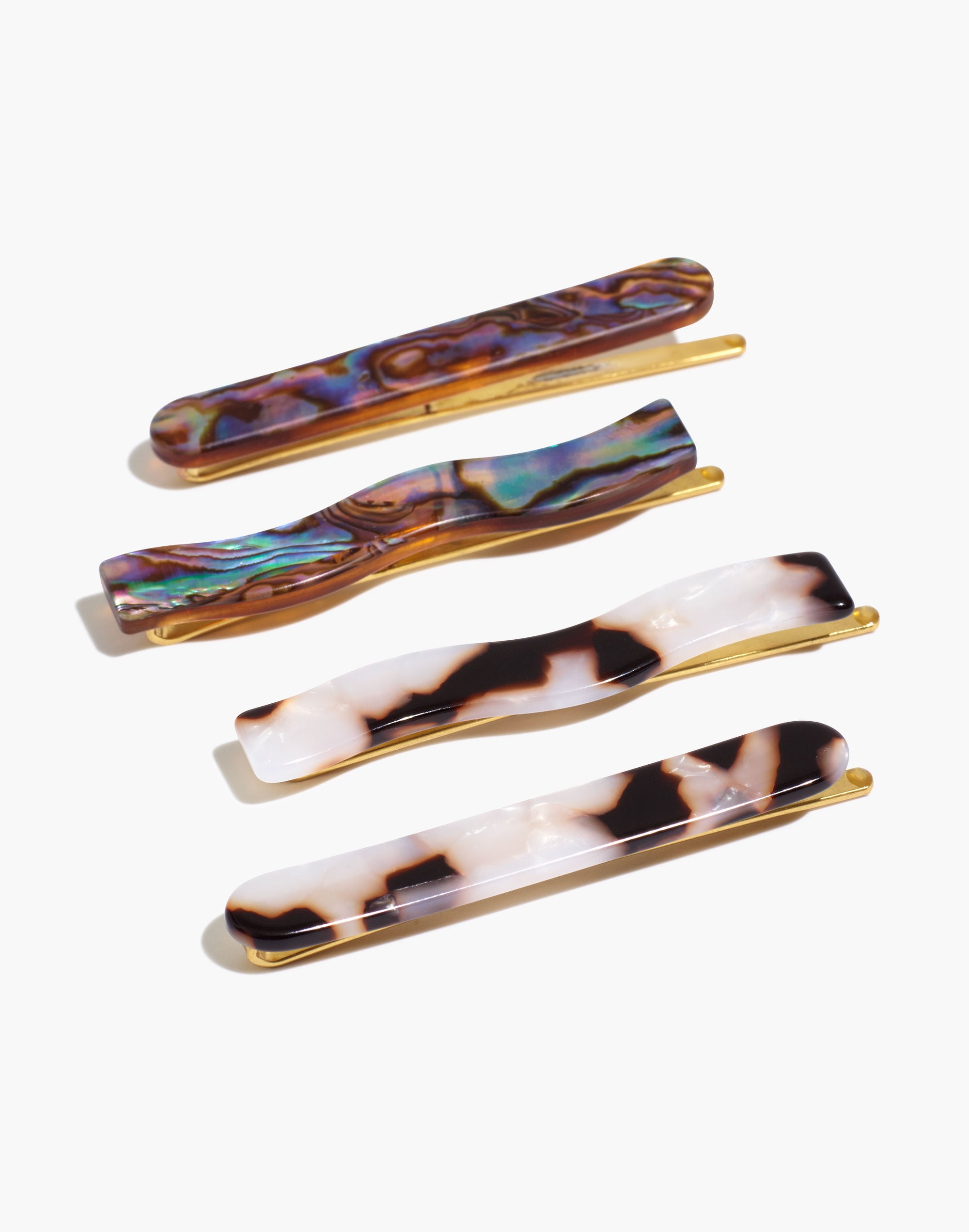 Four-Pack Abalone Shell Hair Pins | Madewell