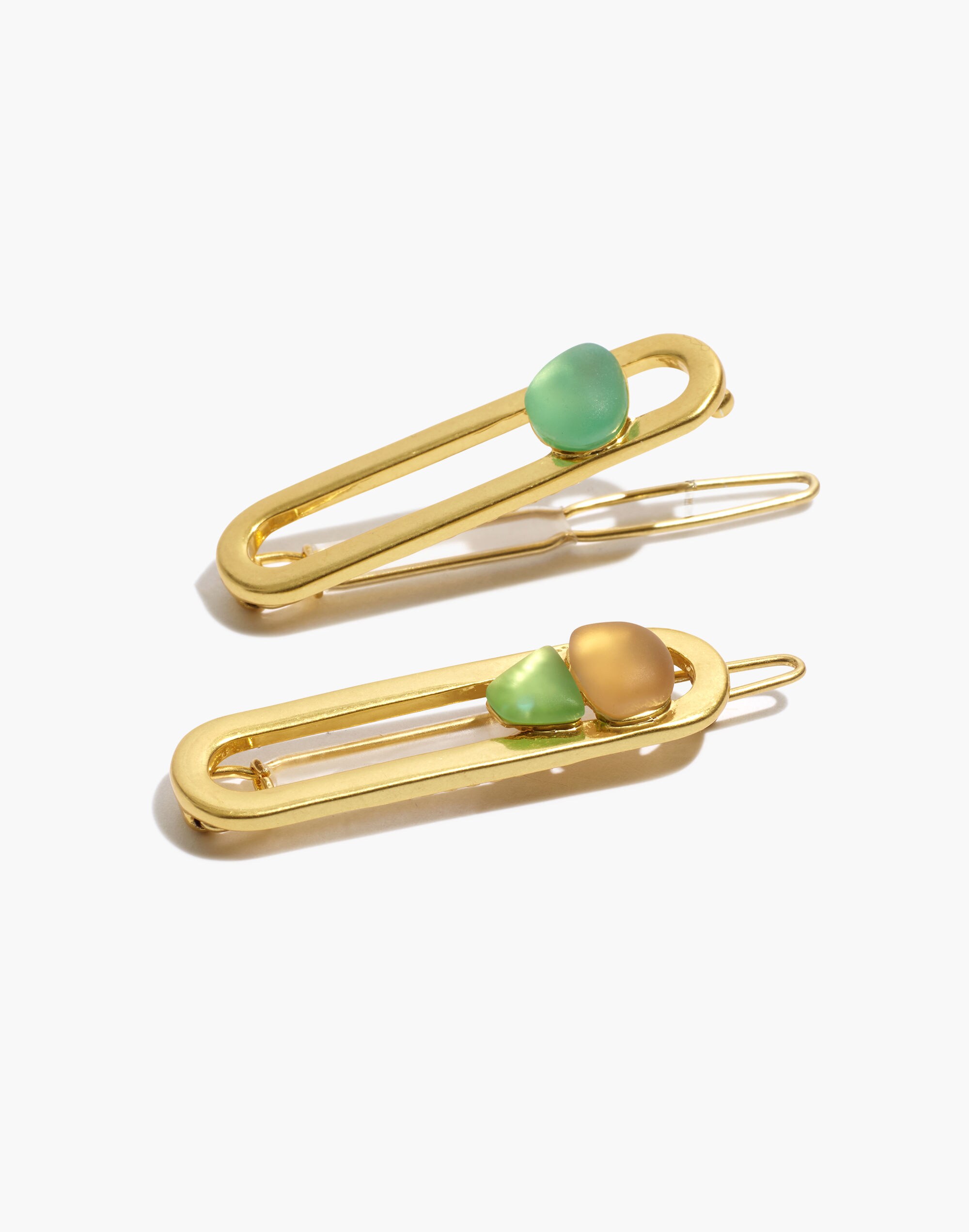 Two-Pack Seaglass Hair Clips