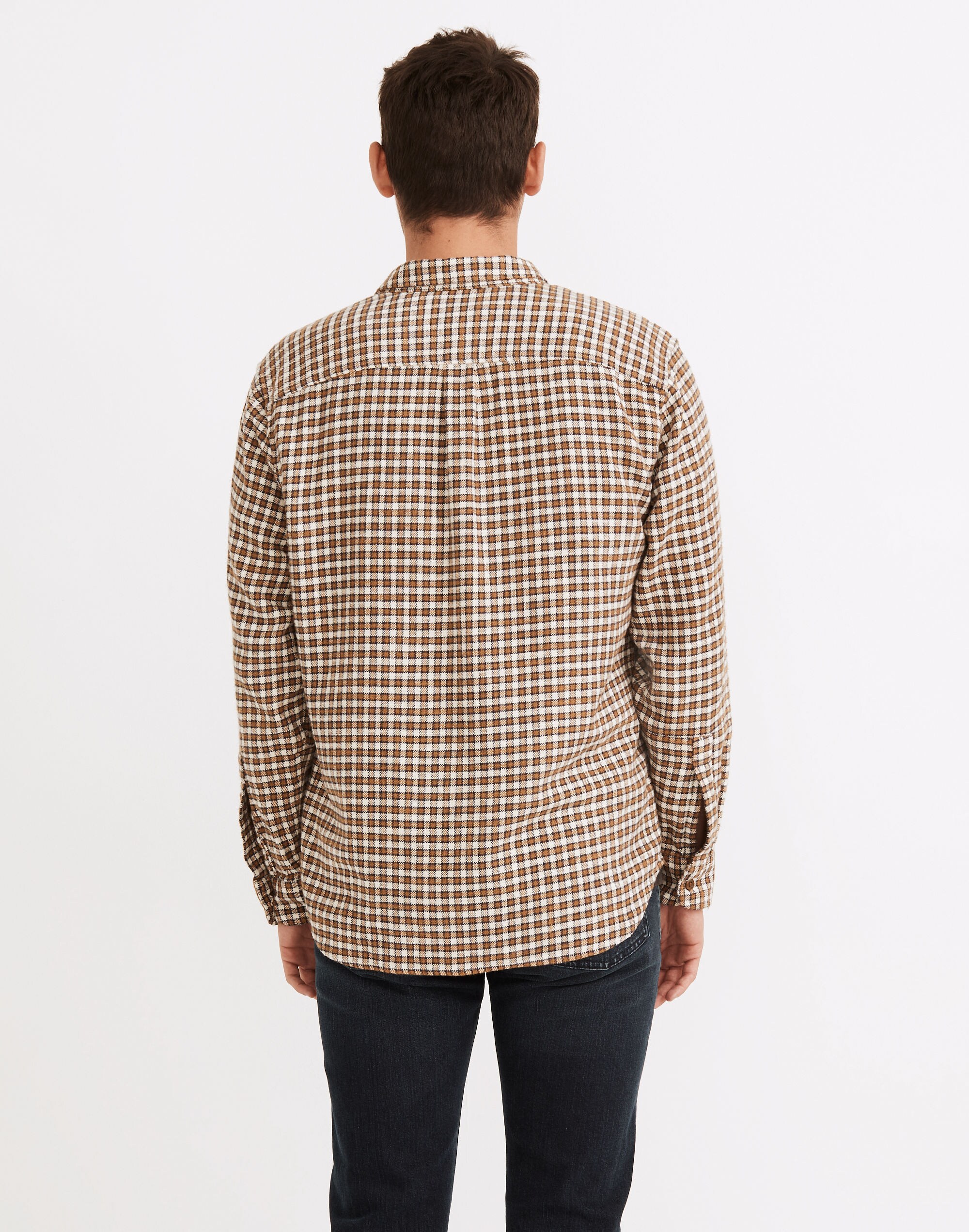 Slub Flannel Perfect Long-Sleeve Shirt in Plaid | Madewell