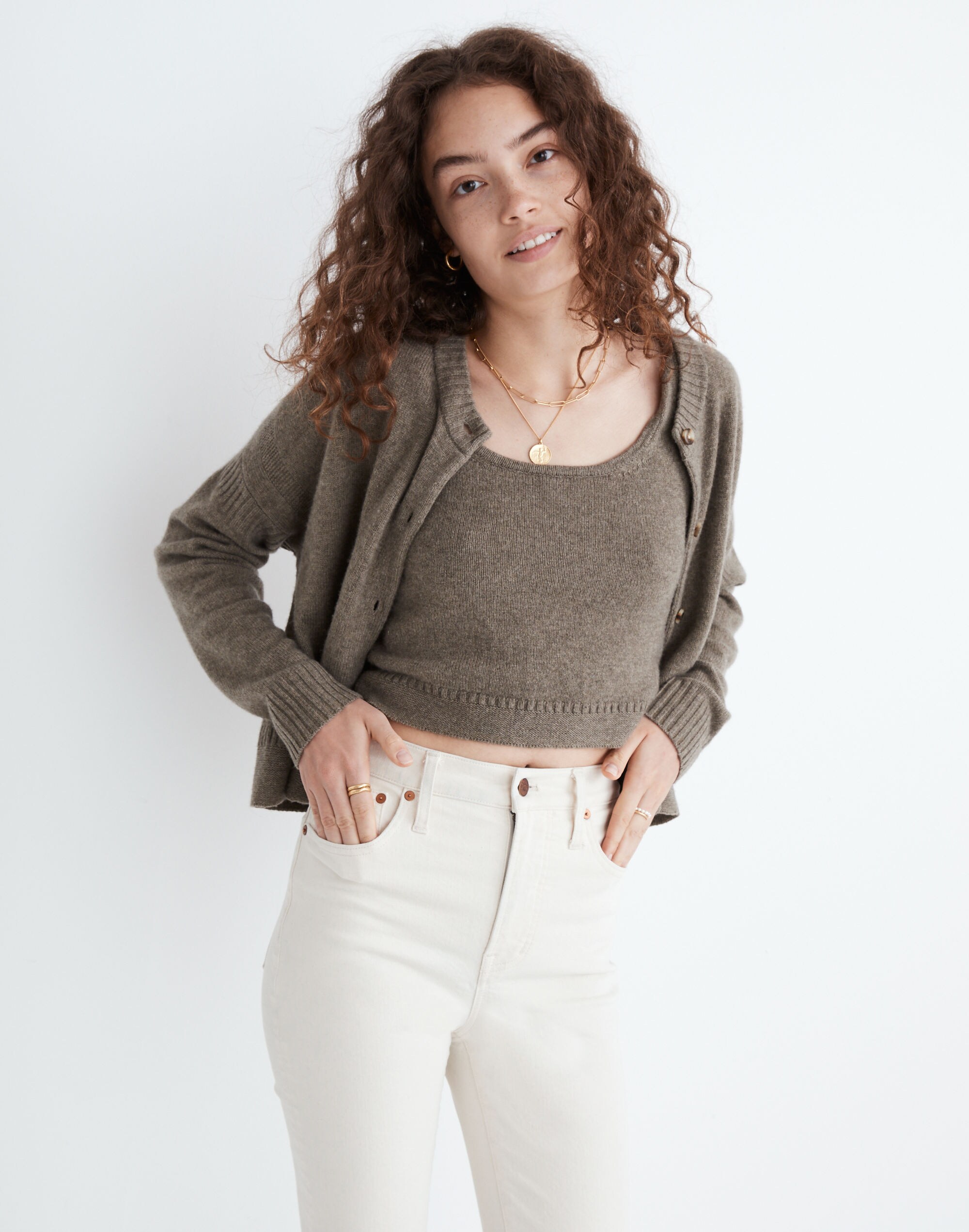 Clemence Cropped Sweater Tank | Madewell