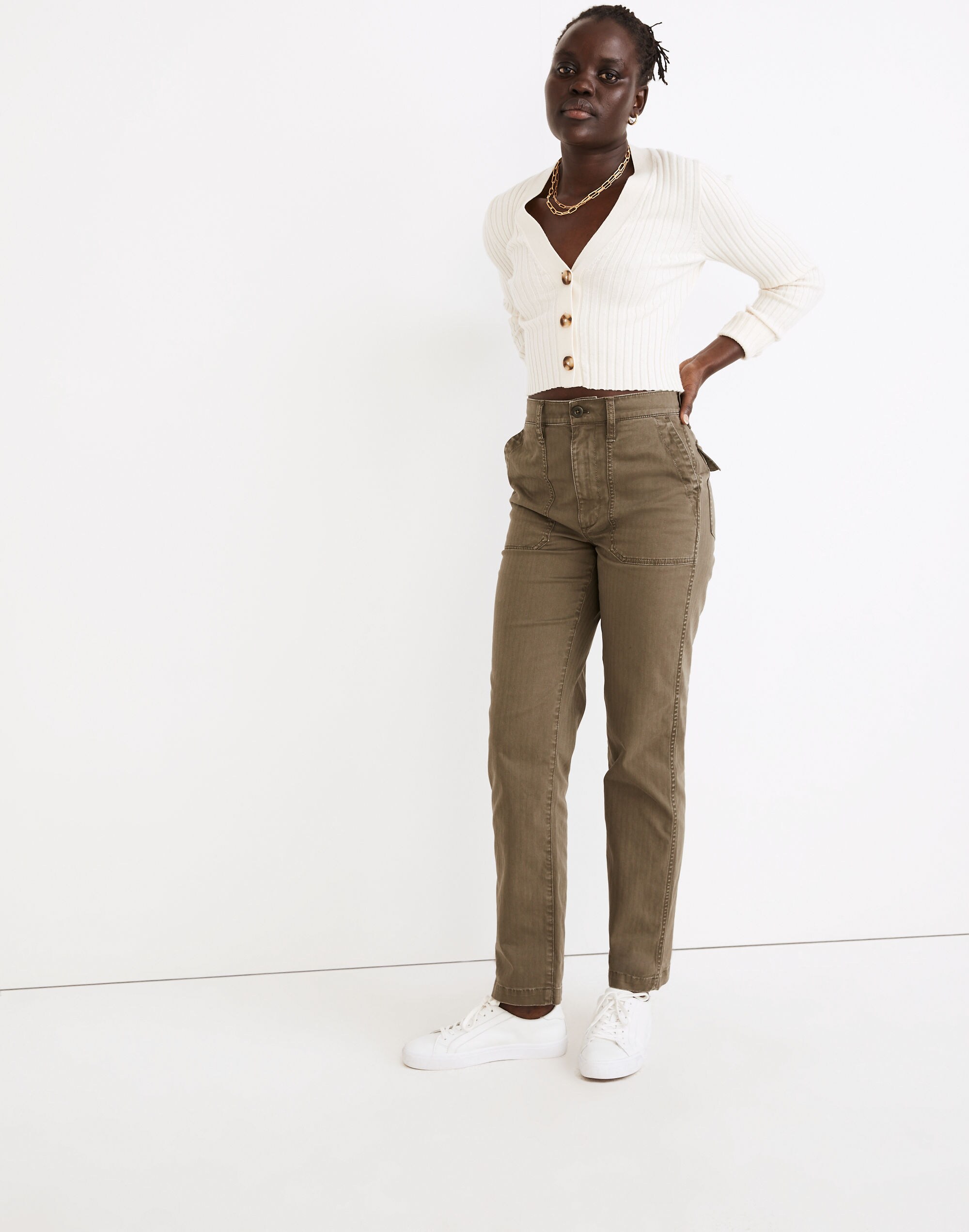 The Curvy Perfect Vintage Straight Workwear Pants | Madewell