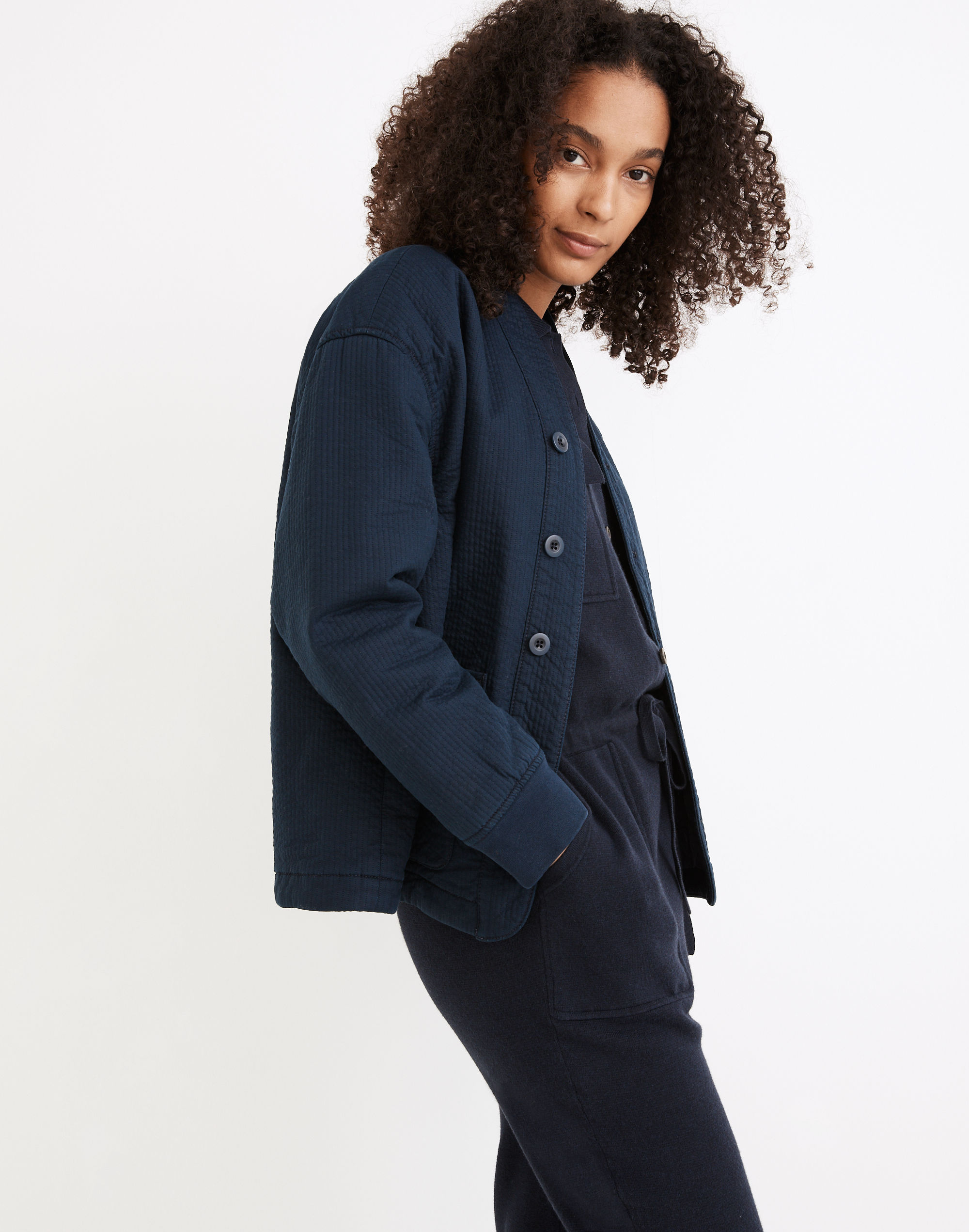 Stitched-Texture Denim Jacket | Madewell