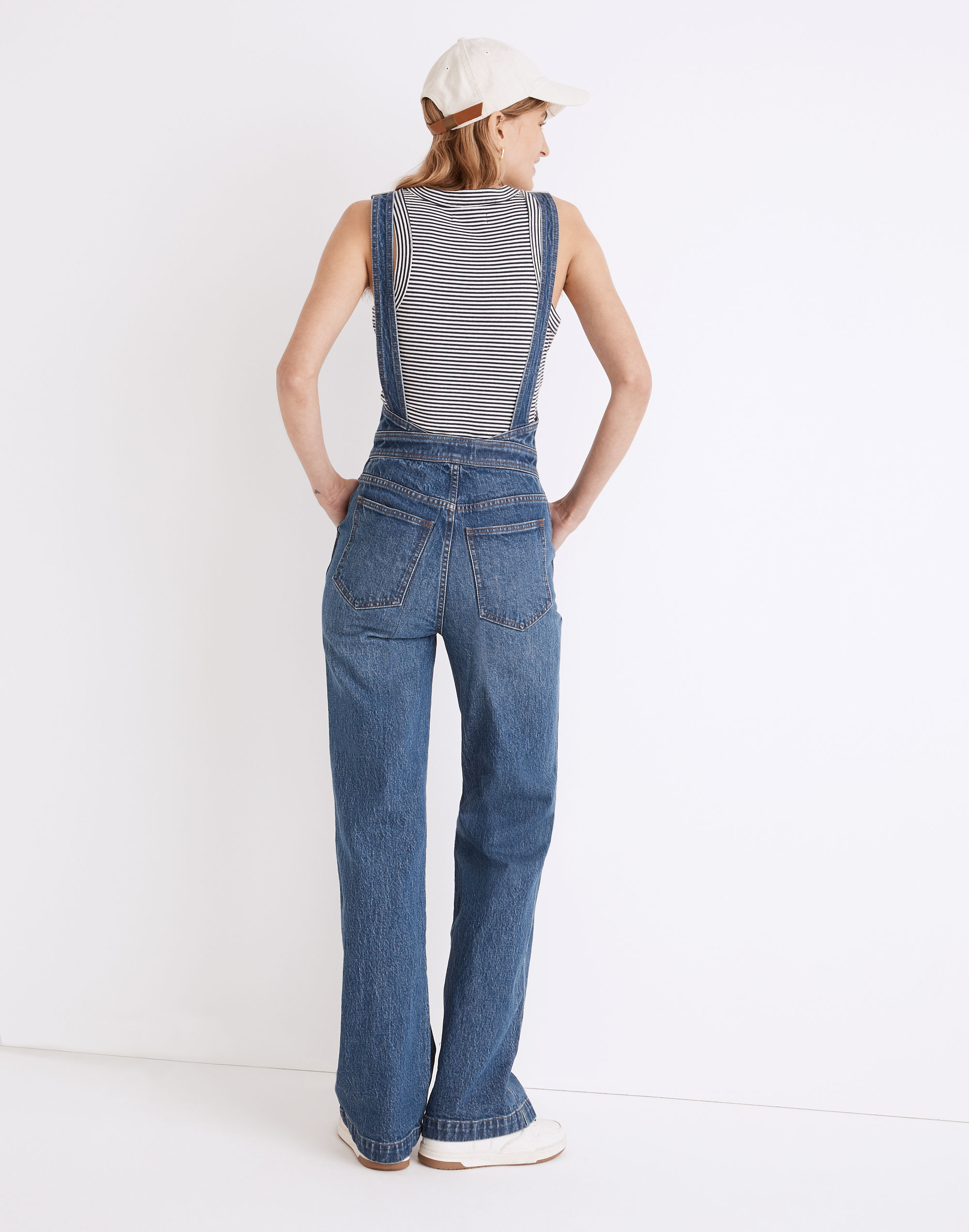 High-Rise Loose Flare Overalls | Madewell
