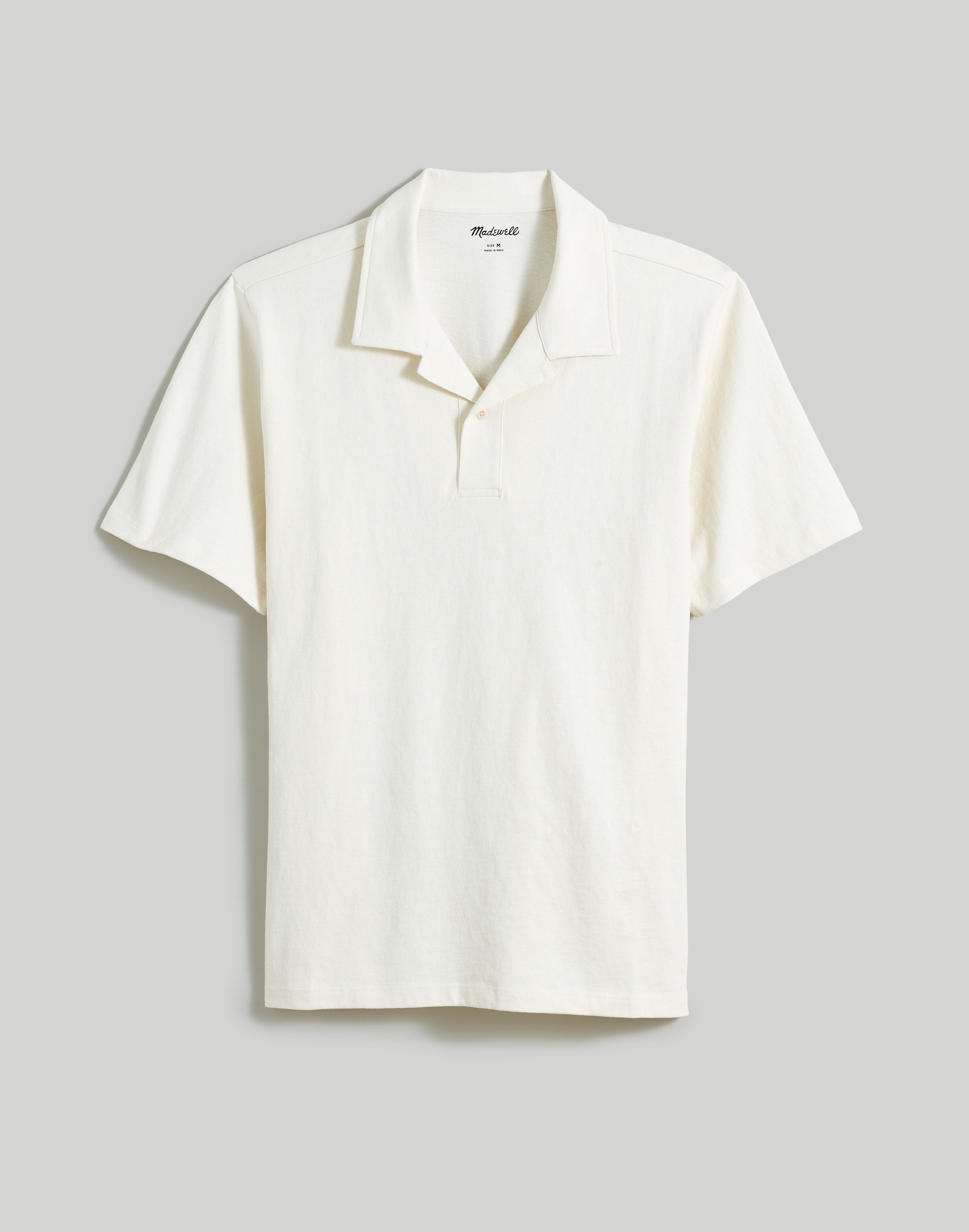 Easy Short-Sleeve Polo Shirt | Madewell