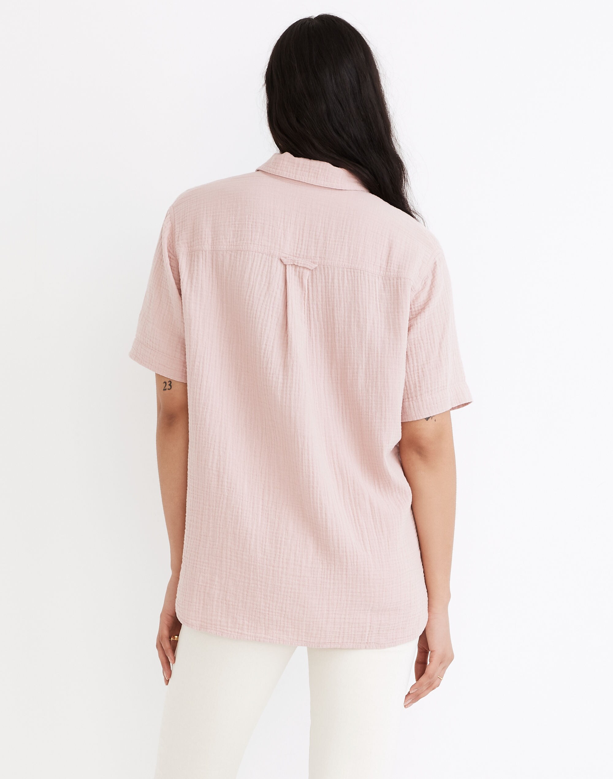 Lightspun Short-Sleeve Flap-Pocket Shirt | Madewell