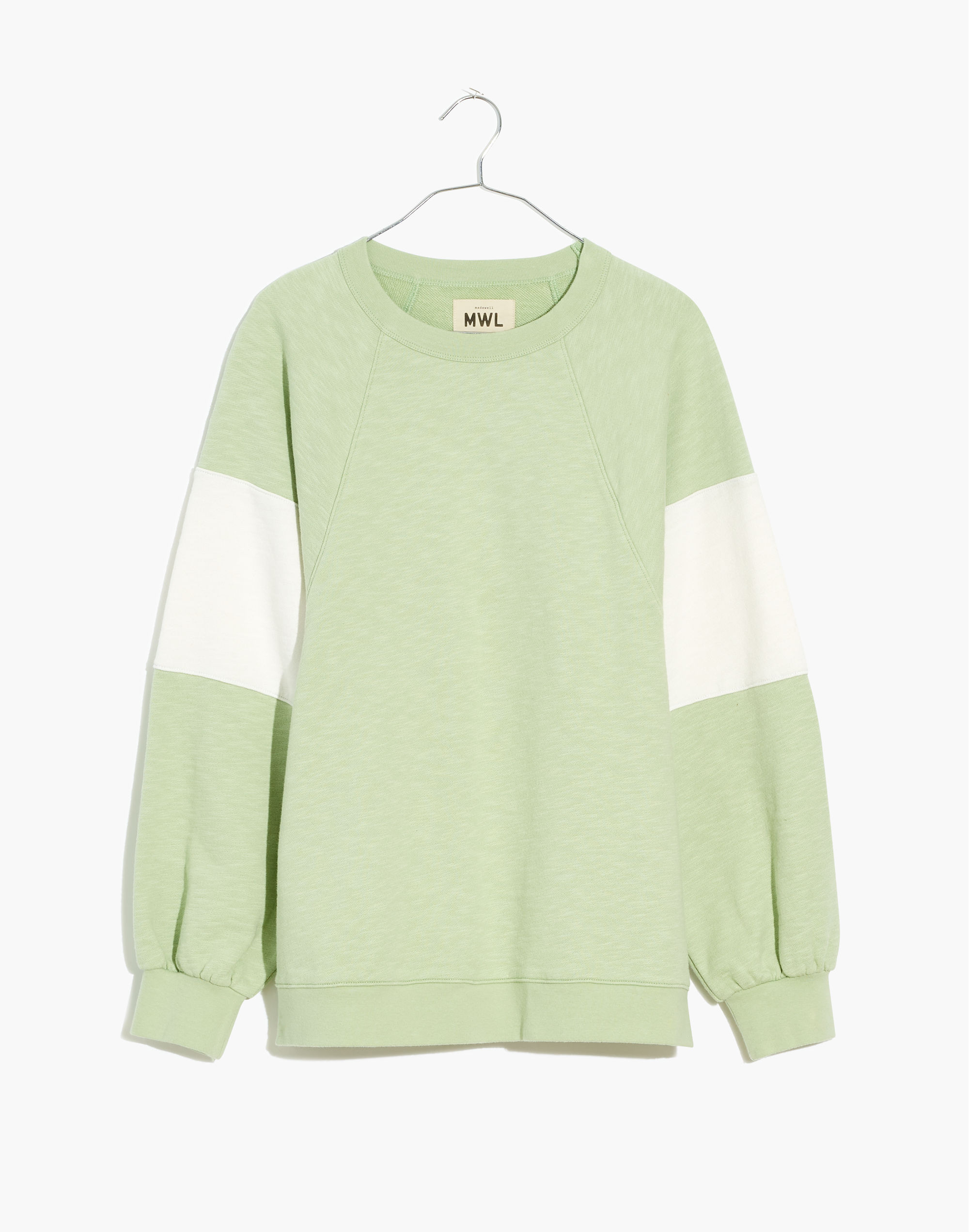 Plus MWL Oversized Raglan Sweatshirt in Colorblock | Madewell