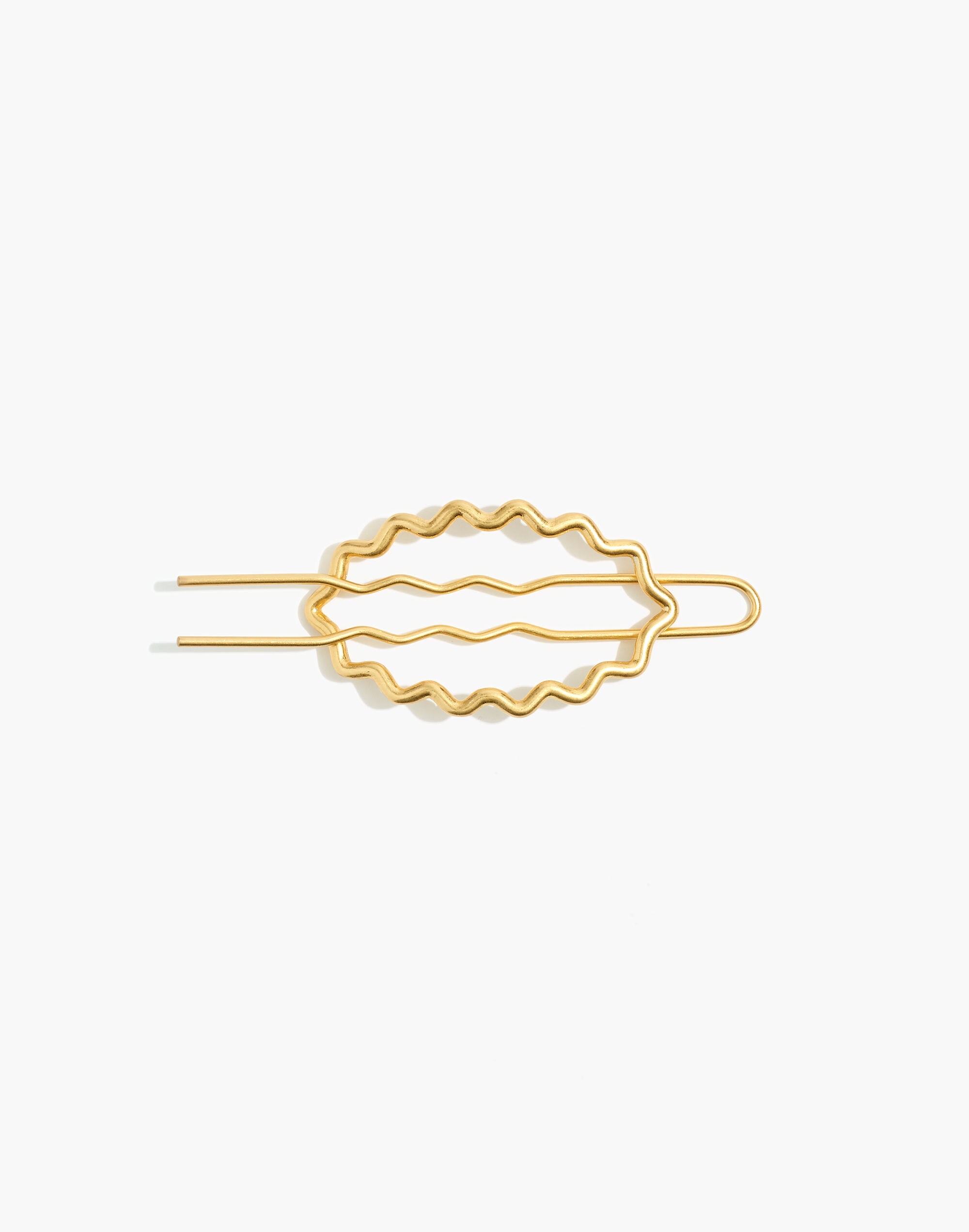 Zigzag Oval Hair Slide | Madewell