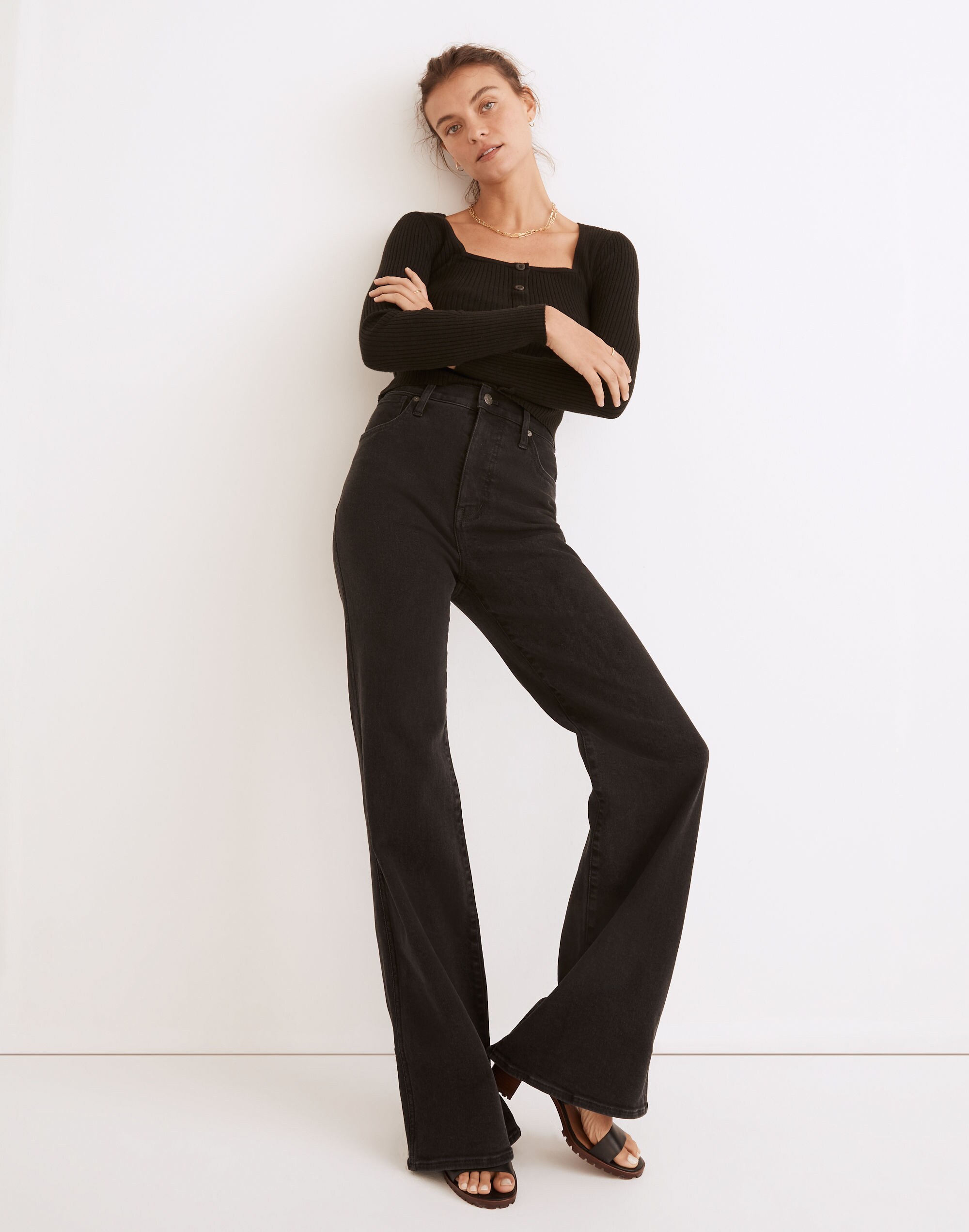 11" High-Rise Flare Jeans in Crosson Wash | Madewell