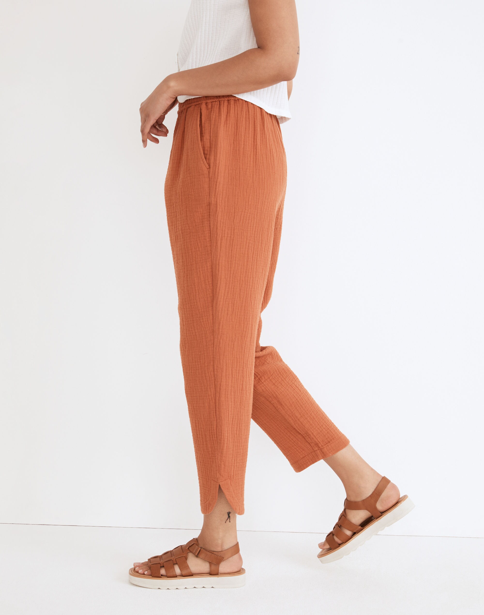 Lightspun Pull-On High-Rise Tapered Pants | Madewell