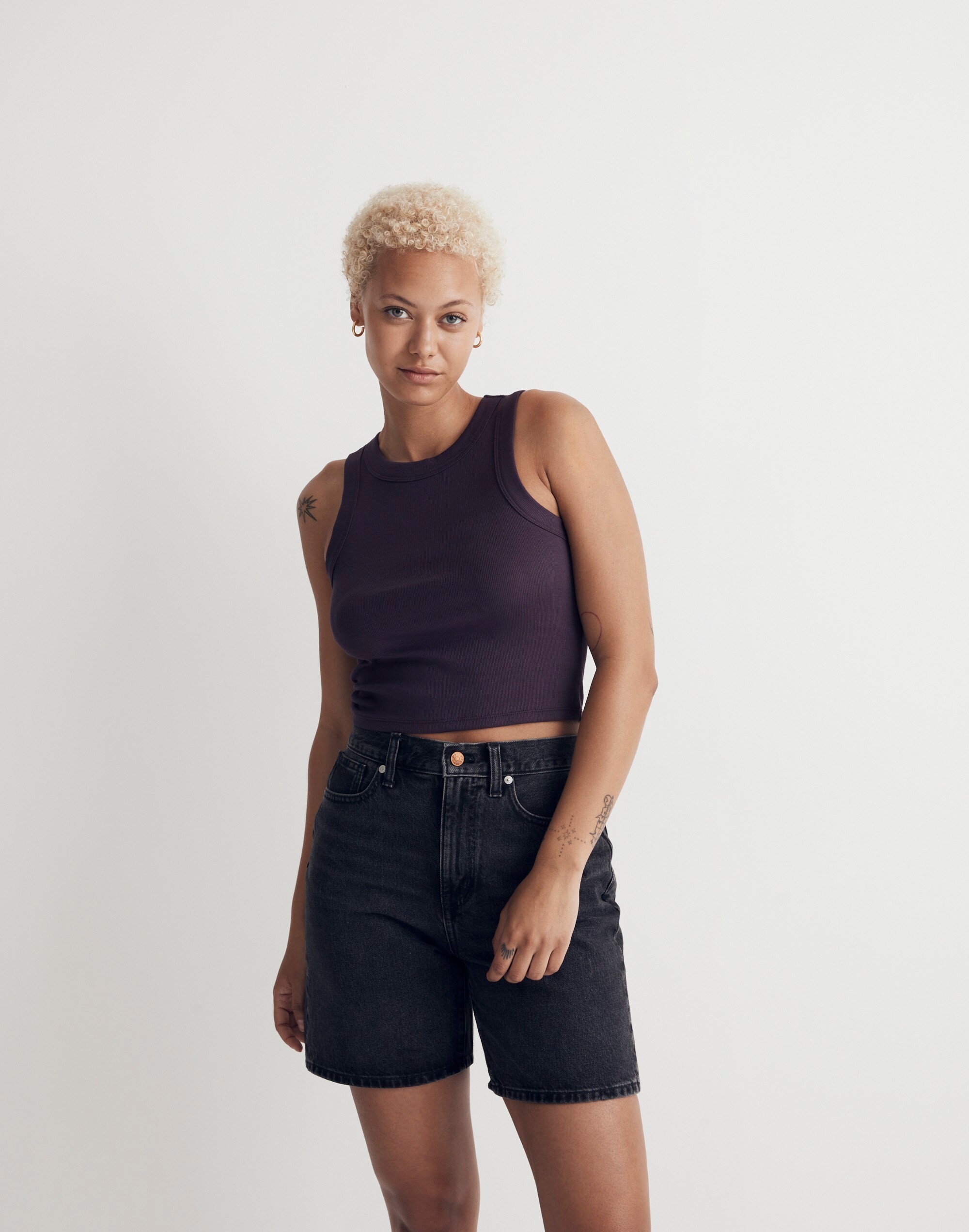 Supima® Rib Crop Tank