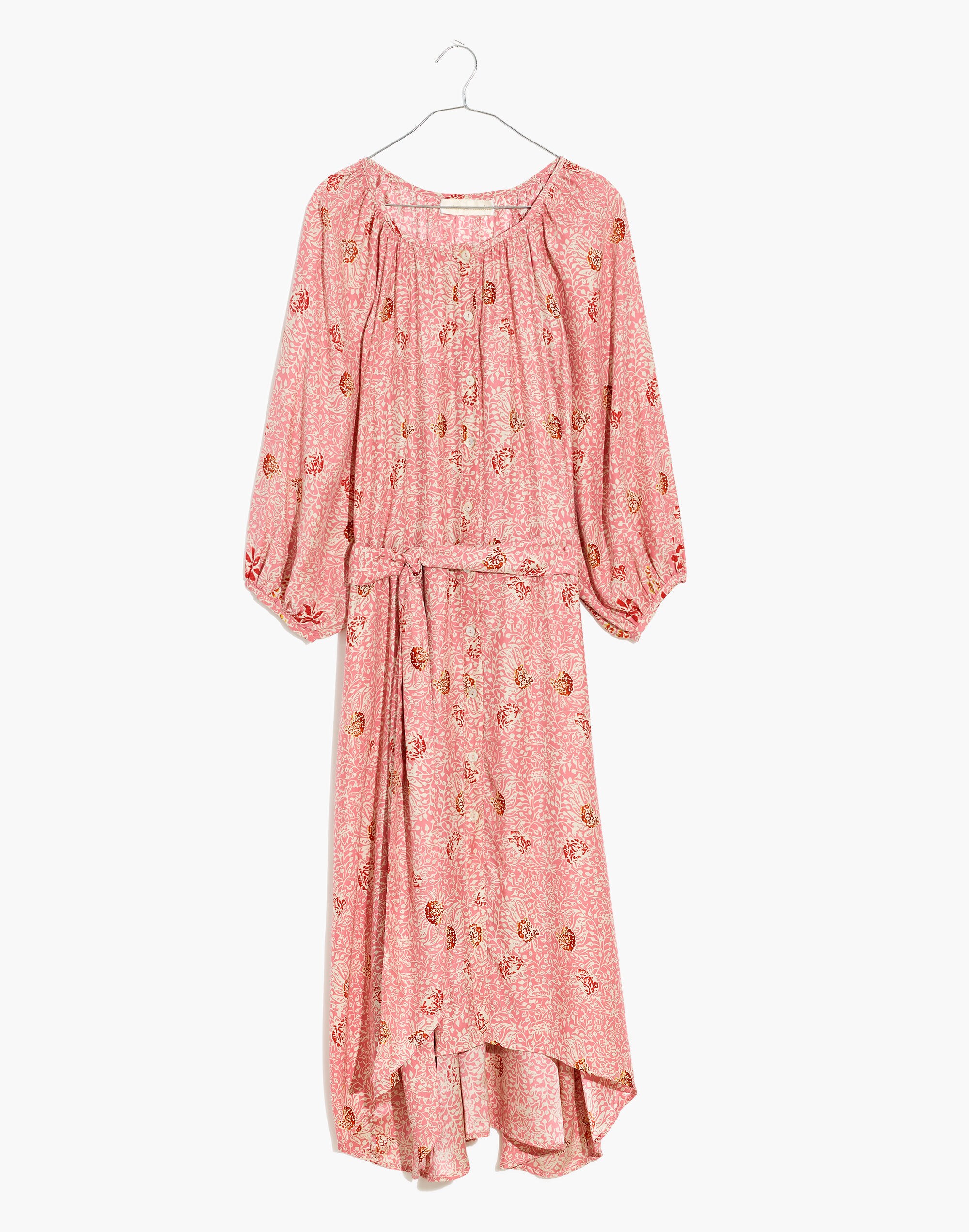 Natalie Martin Silk Alex Midi Dress in Andromeda Shell | Madewell