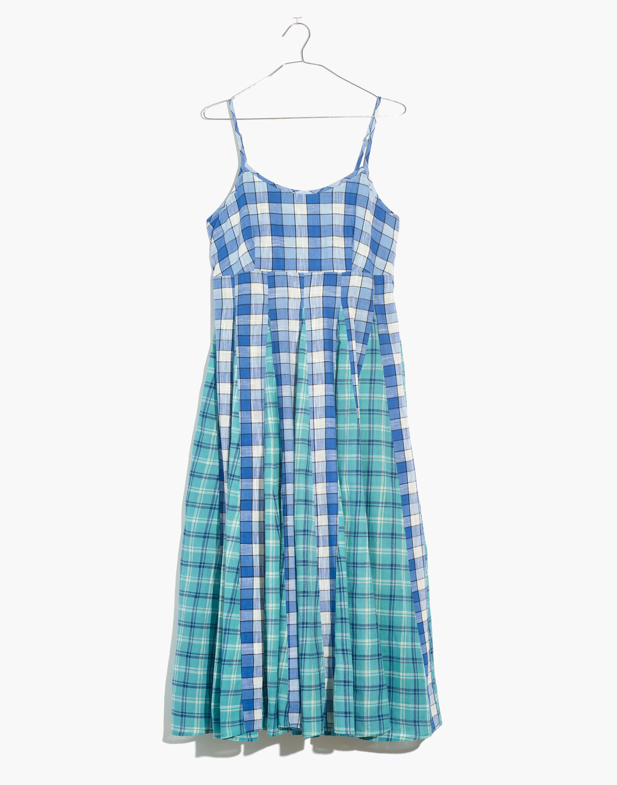 Rujuta Sheth Goa Cami Maxi Dress in Colorblock Plaid | Madewell