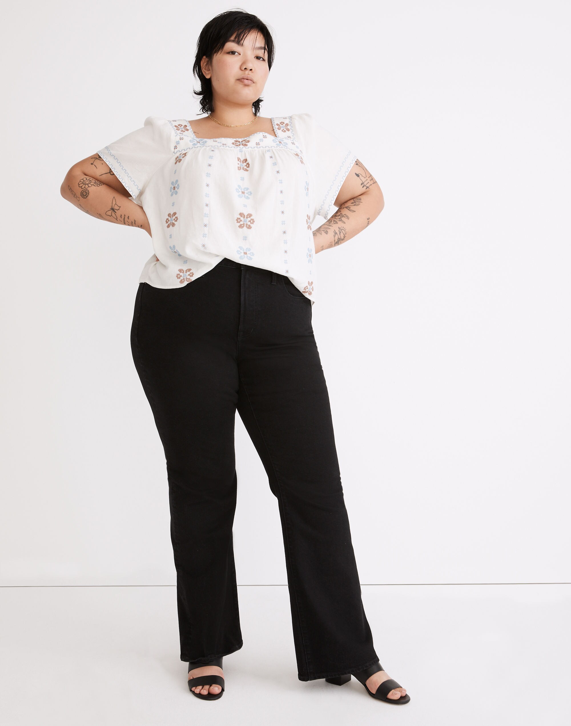 The Plus Perfect Vintage Flare Jean in Sherborn Wash | Madewell