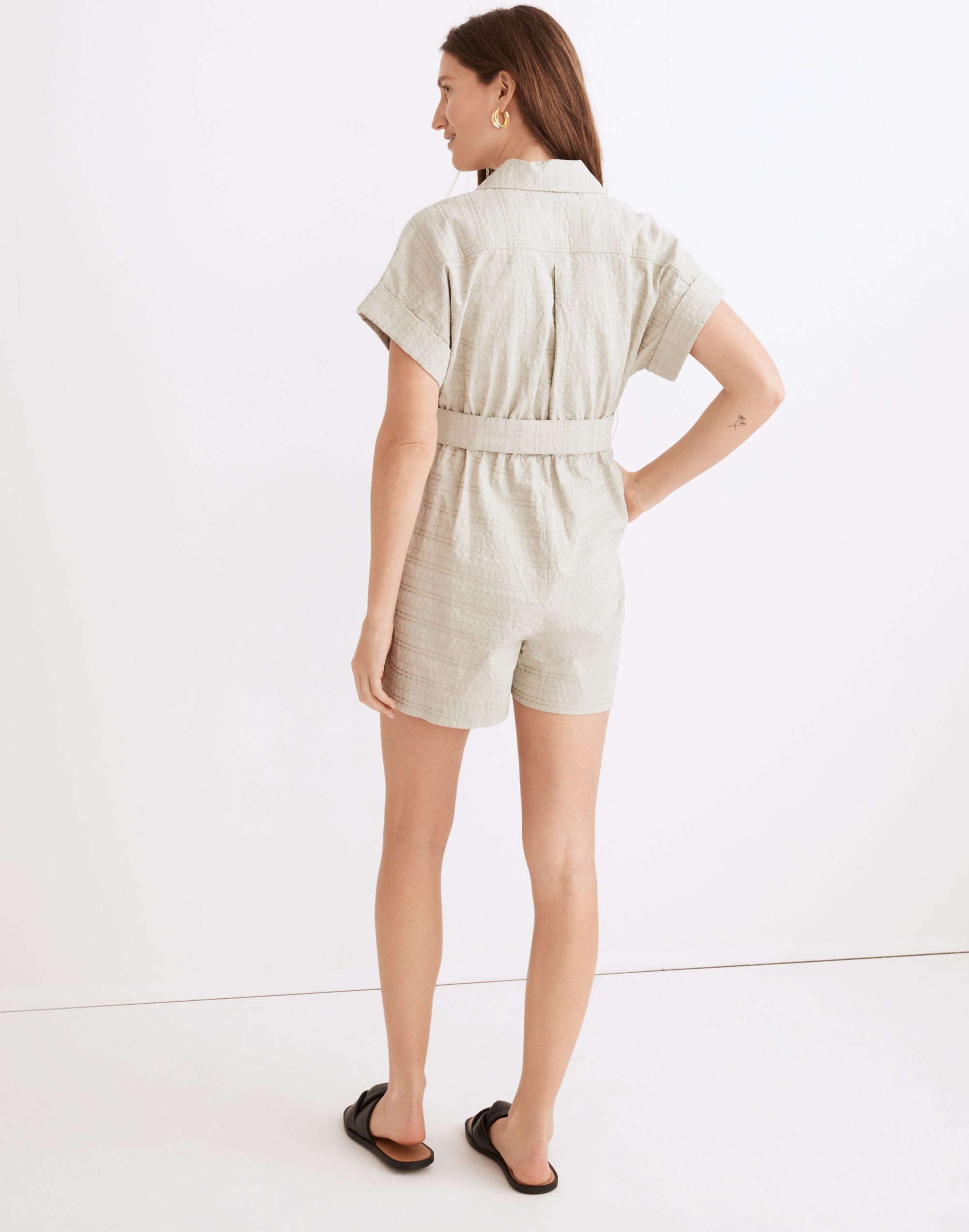 Seersucker Camp Romper | Madewell