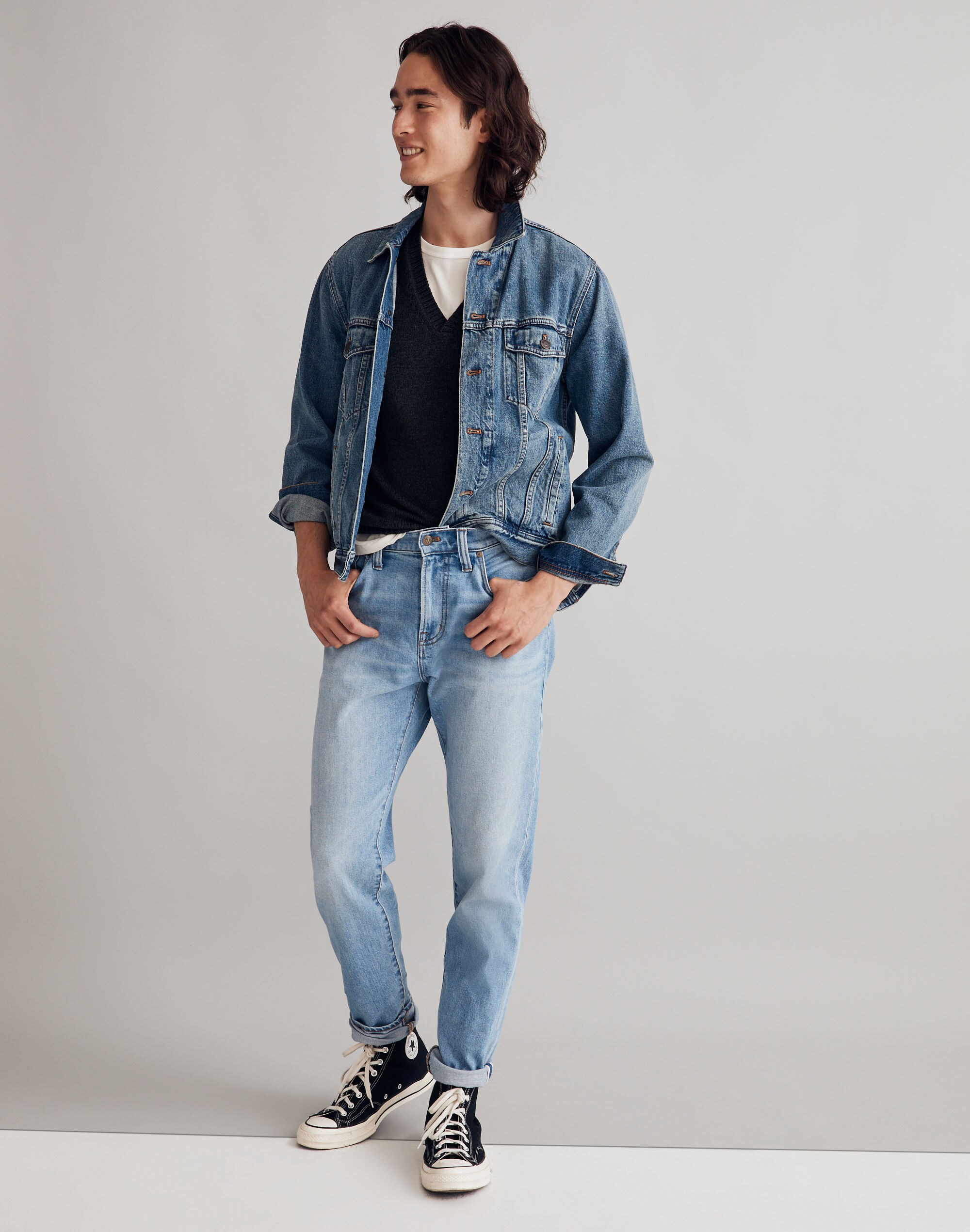 Relaxed Taper Selvedge Jeans in Mandell Wash: Breast Cancer Research ...