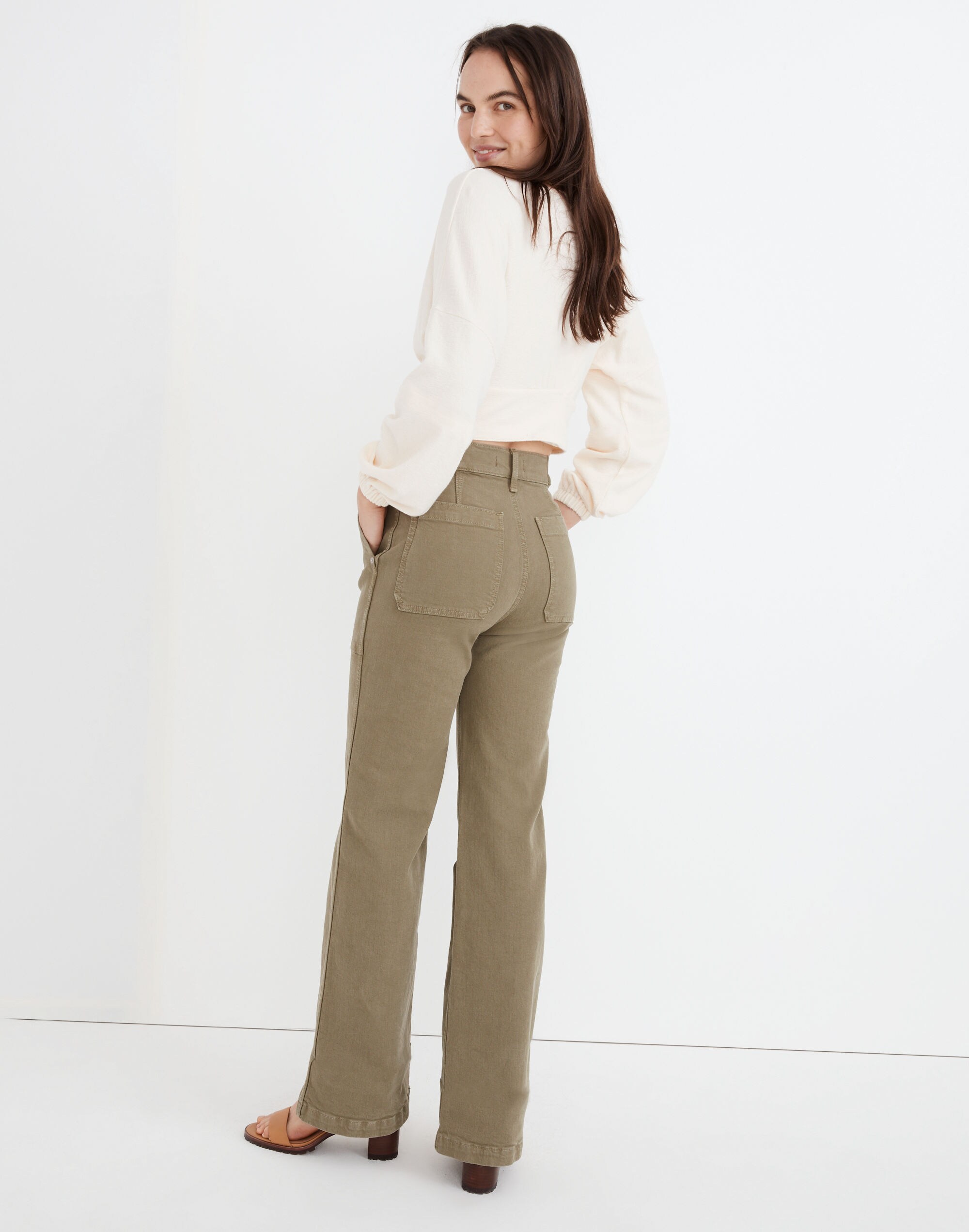 11" High-Rise Flare Jeans: Garment-Dyed Workwear Edition | Madewell
