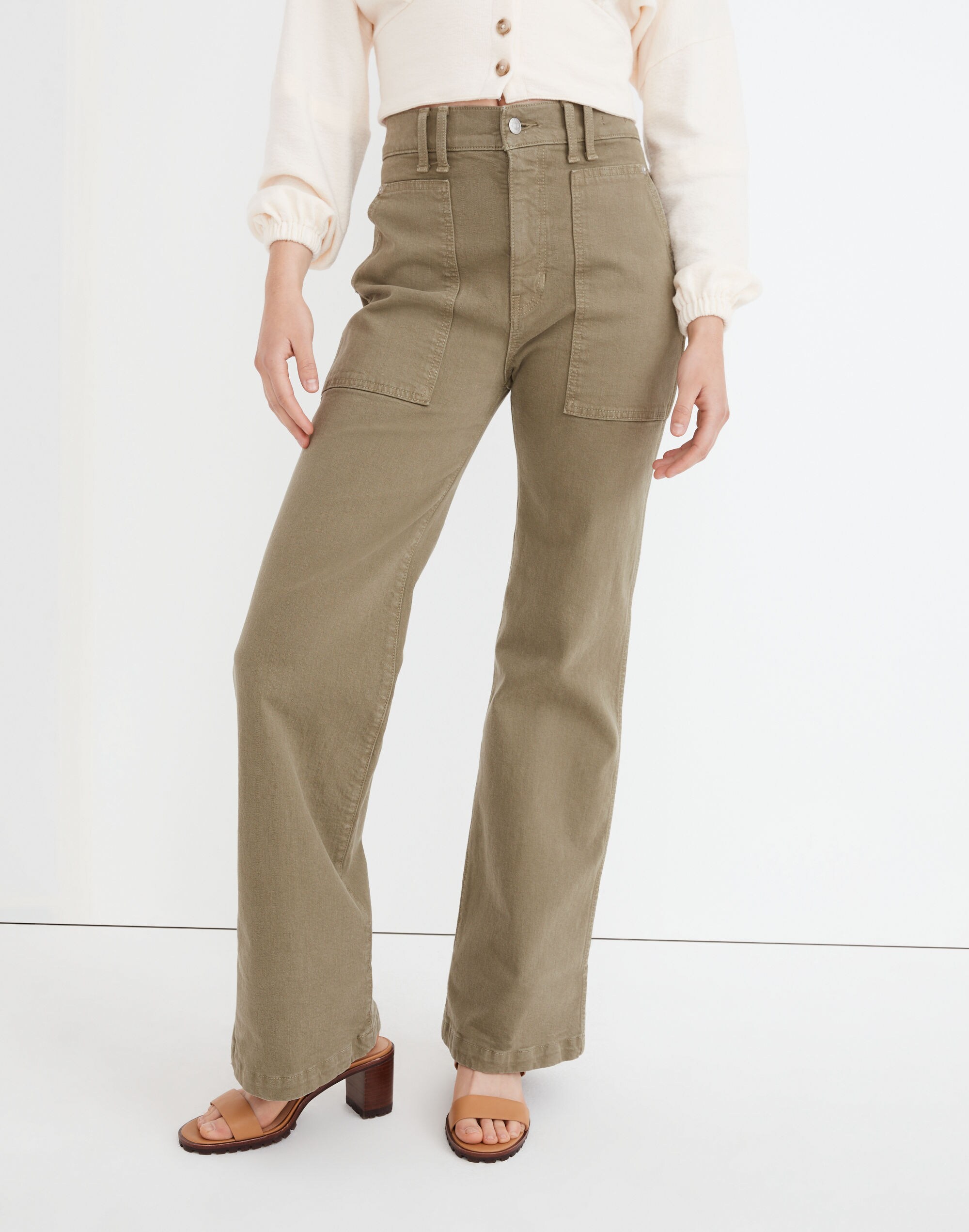 11" High-Rise Flare Jeans: Garment-Dyed Workwear Edition | Madewell